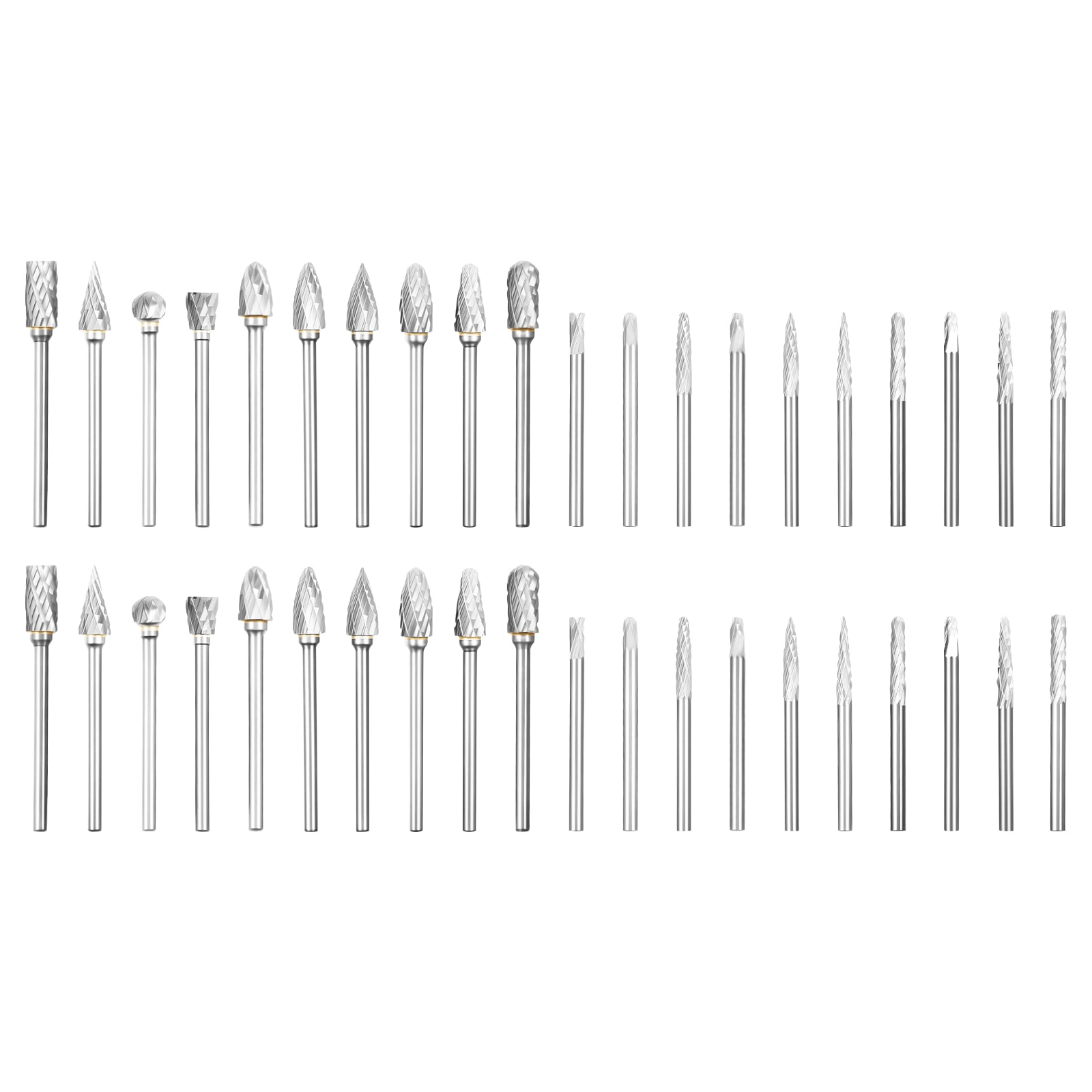 Ikoopy 40 Pcs Carbide Burr Set Tungsten Steel Die Grinder Bits ...
