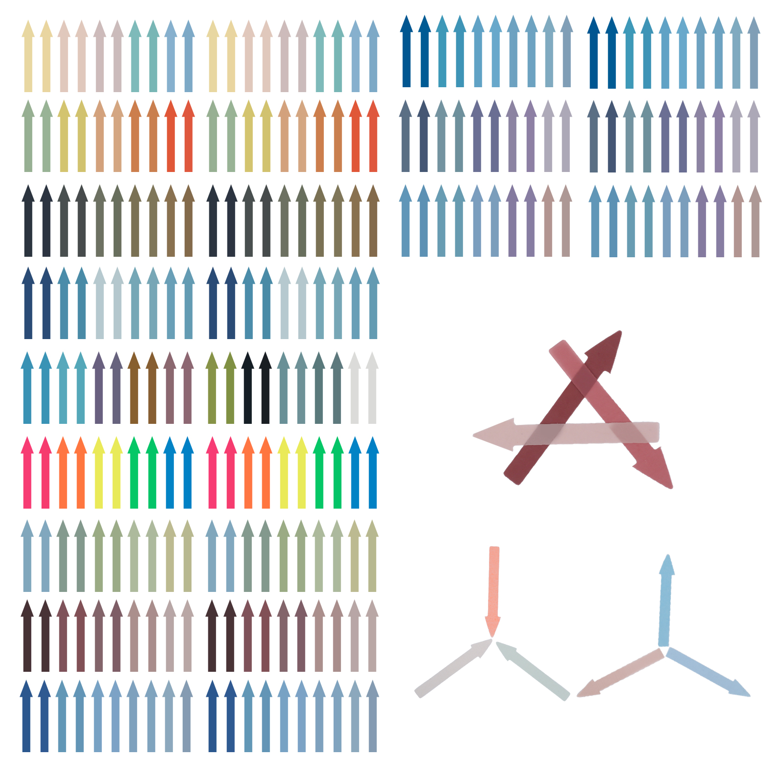 Ikoopy 4800 Pcs Arrow Sticky Tabs Translucent Arrow Sticky Notes ...