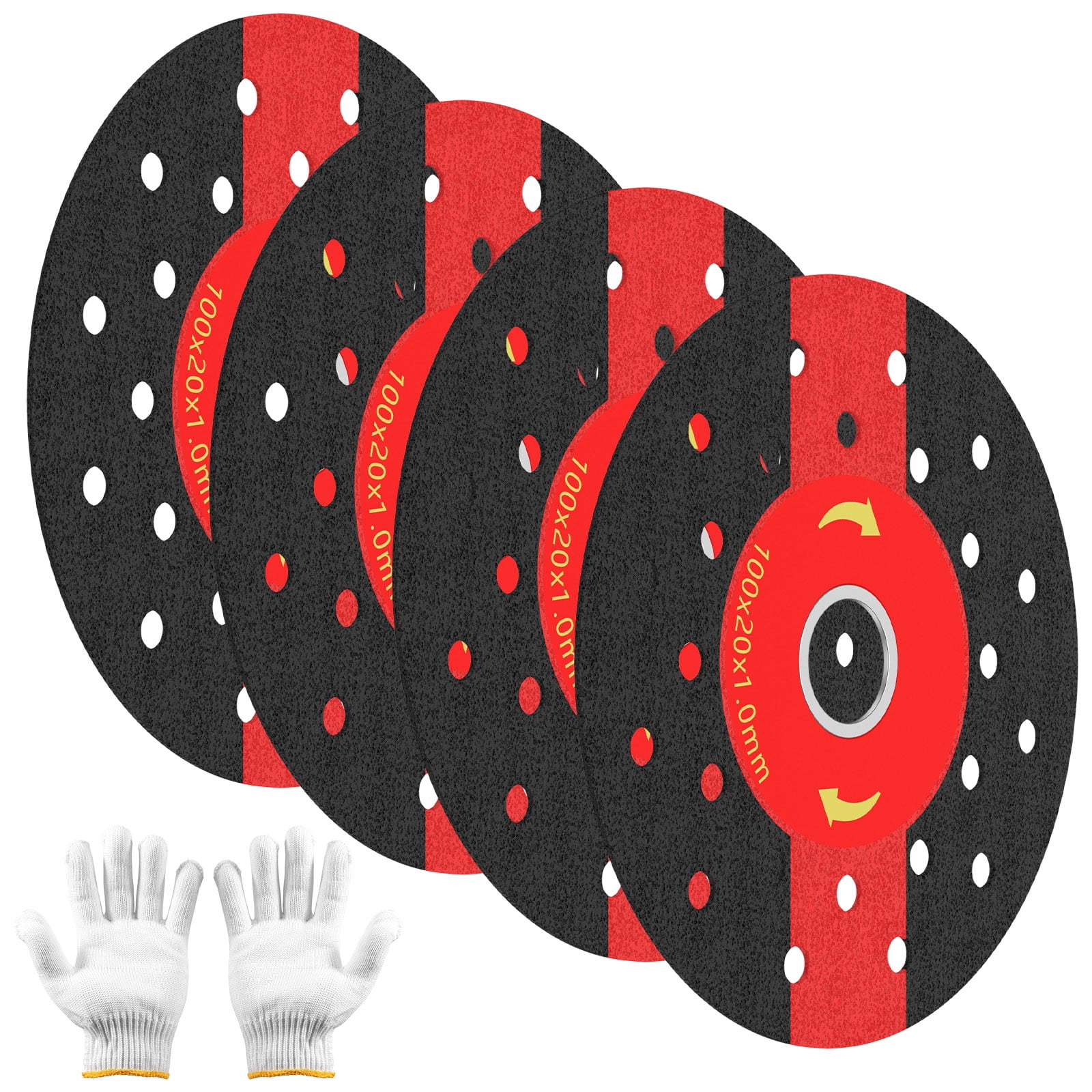 Ikoopy 4Pcs Porous Widened Cutting Disc 4 Inch Rock Slab Cutting Blade ...