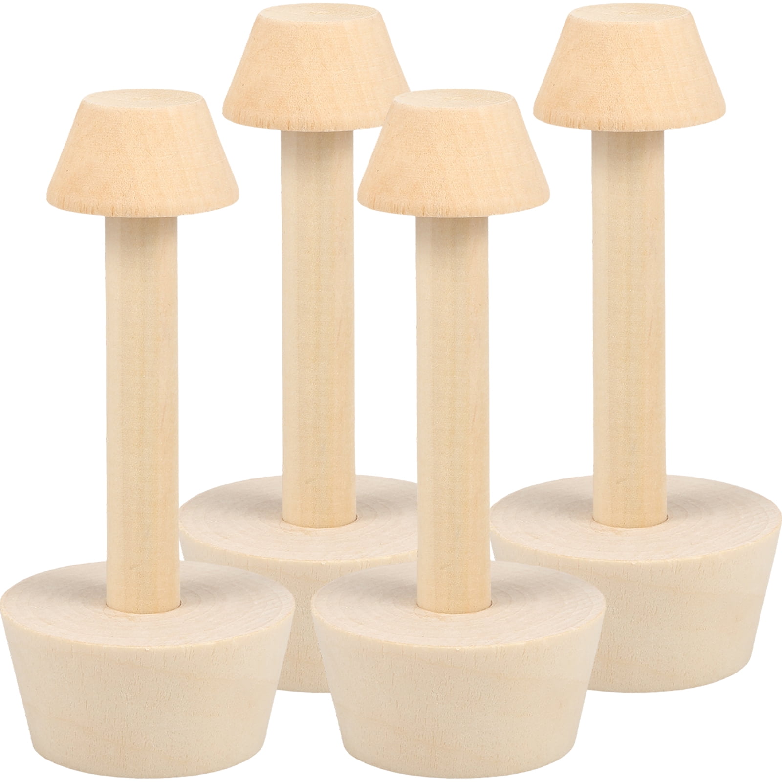Ikoopy 4Pcs Tart Tamper Wooden Pastry Dough Tamper Portable Egg Tart ...