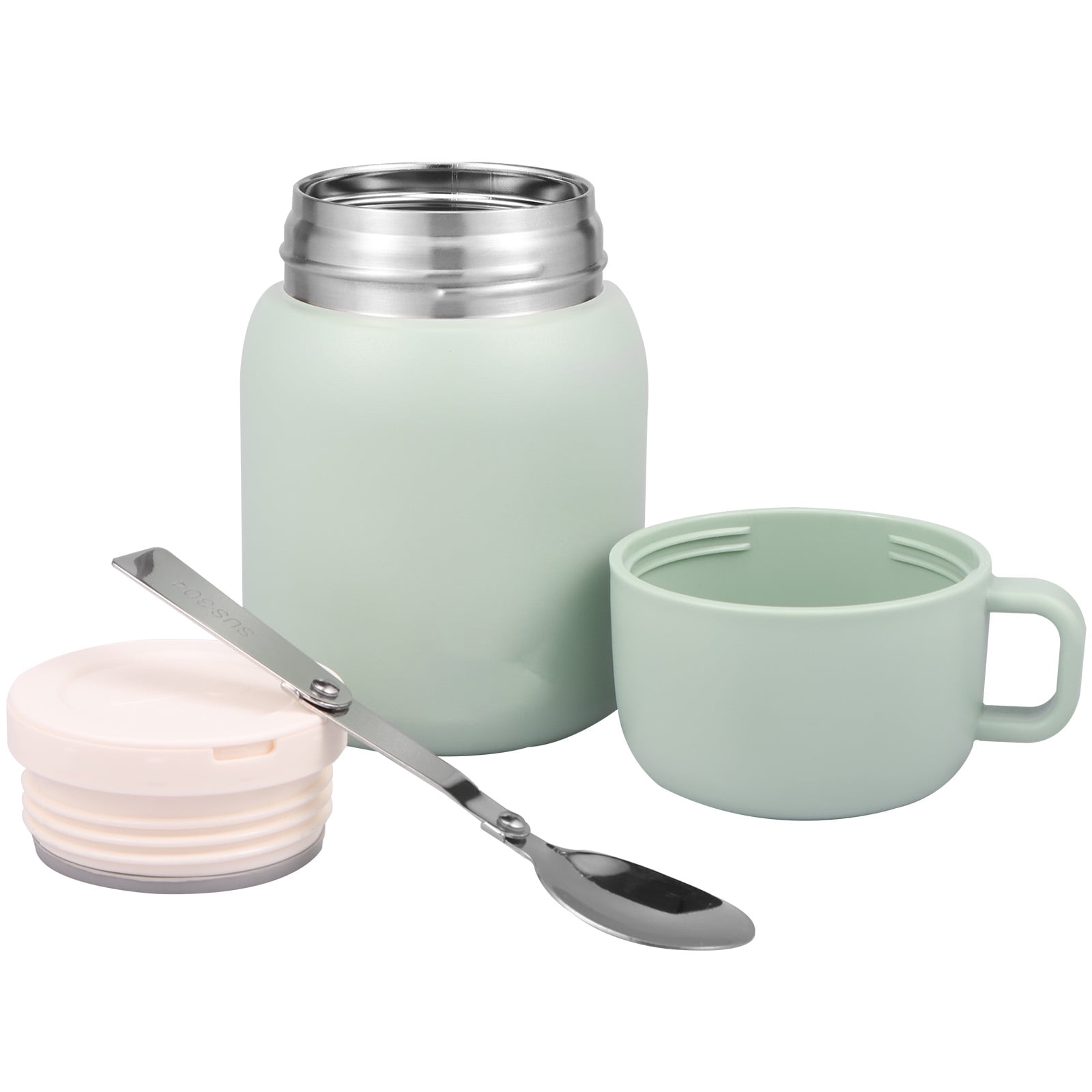 Ikoopy 500ml Food Flask Stainless Steel Thermos Portable Insulated Food ...