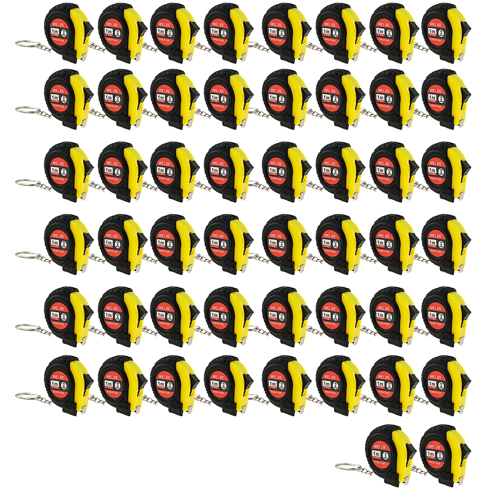 Ikoopy 50Pcs 1M/3.3FT Retractable Tape Measure Stainless Steel ...