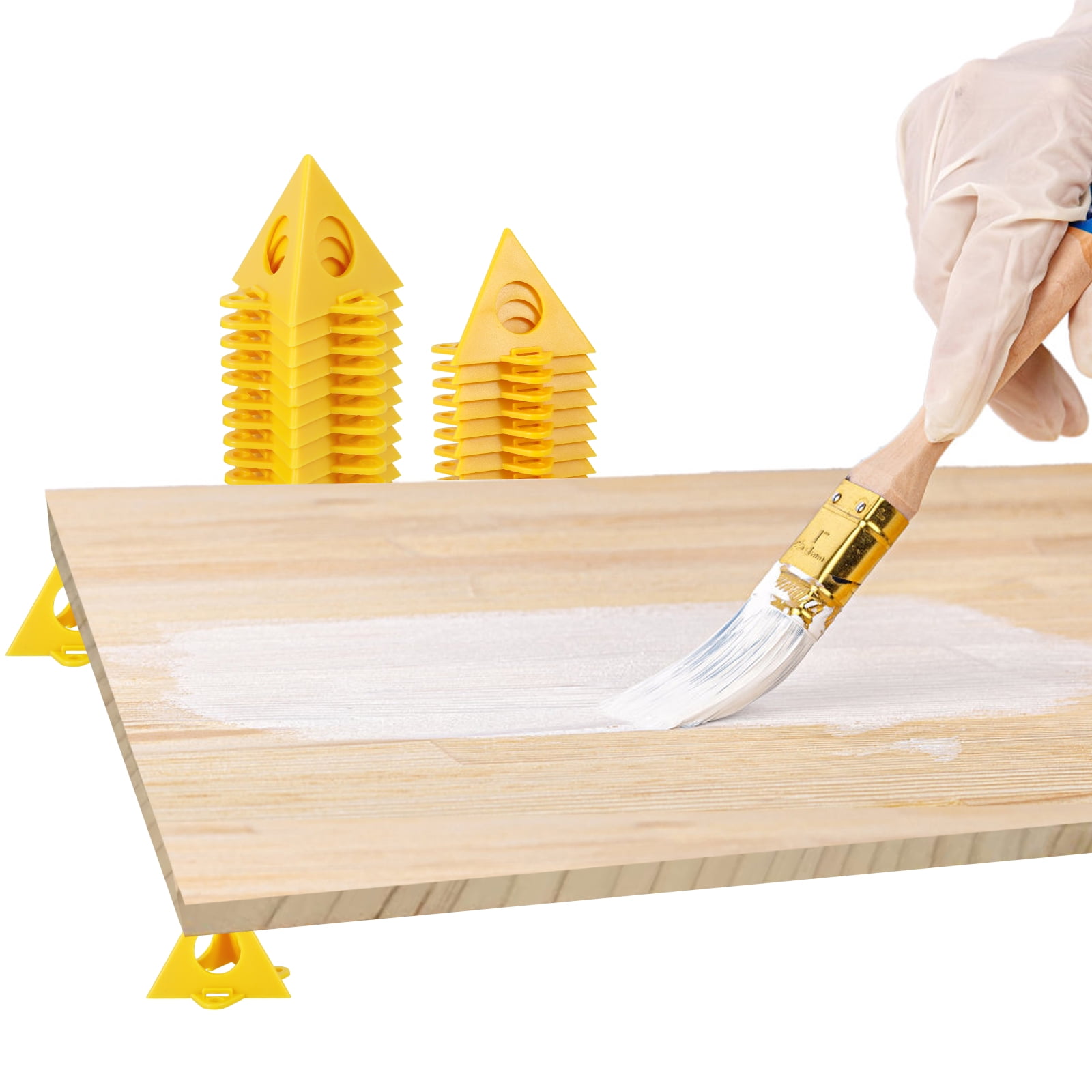 Ikoopy 50Pcs Pyramid Painting Stands Plastic Mini Cone Paint Stands ...