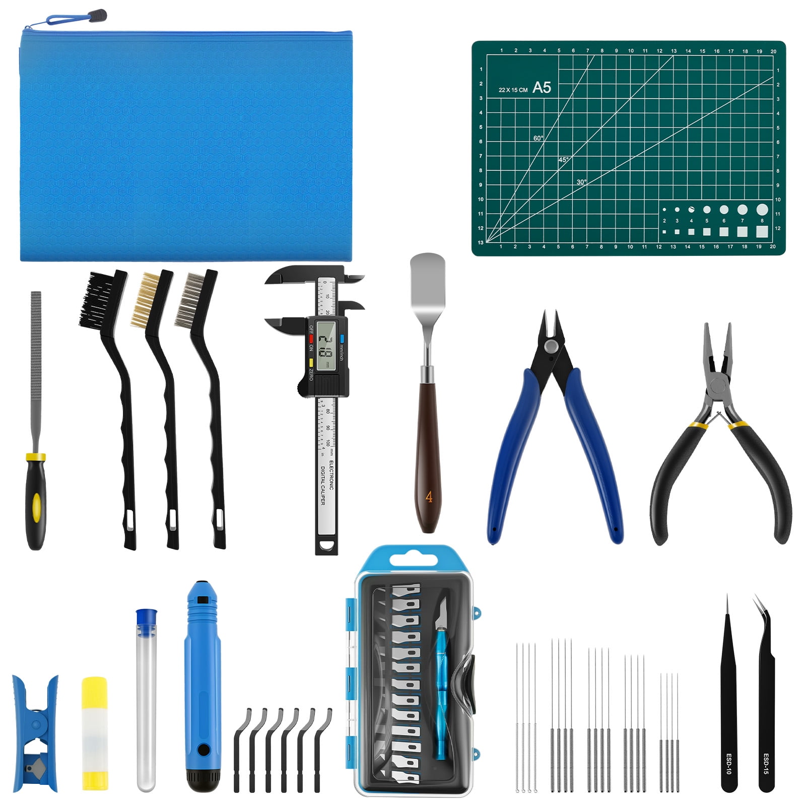 Ikoopy 55Pcs 3D Printer Tools Kit Efficient 3D Printer Nozzle Cleaning ...