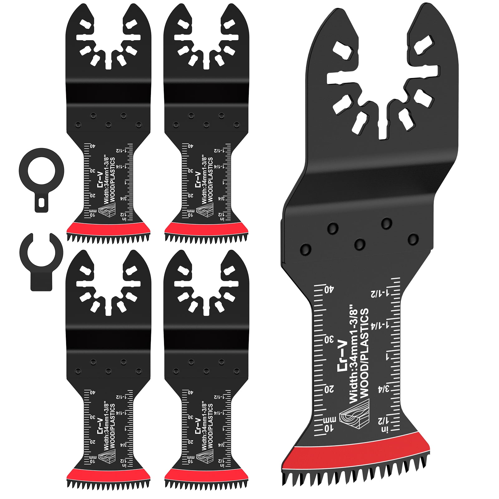 Ikoopy 5Pcs Japanese Tooth Oscillating Saw Blades Efficient Oscillating Multitool Blade Triple ...