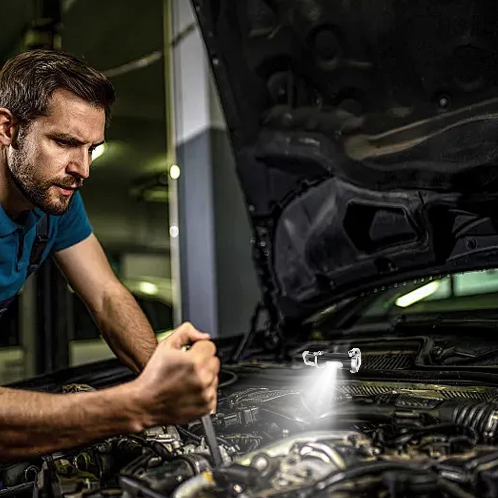 Ikoopy 6 Pack Rechargeable Keychain Flashlight Mini Keychain Flashlight ...