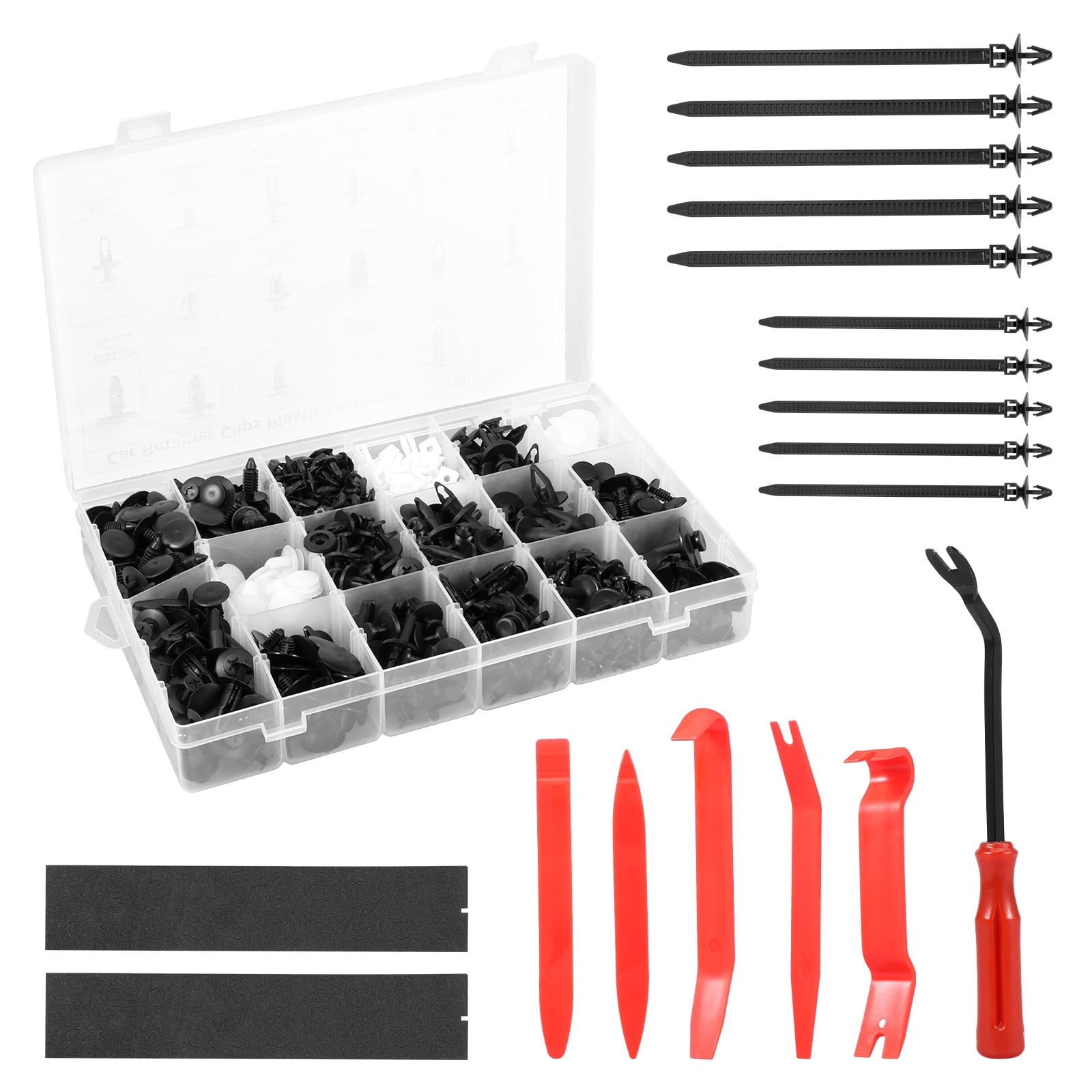 Ikoopy 660Pcs Car Trim Fastener Rivet Kit Plastic Bumper Retainer Rivet ...