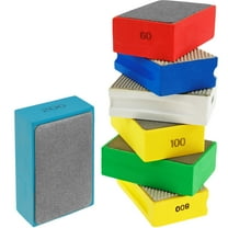 7Pcs Diamond Hand Polishing Pads Set 60/100/200/400/800/1500/3000 Grit ...