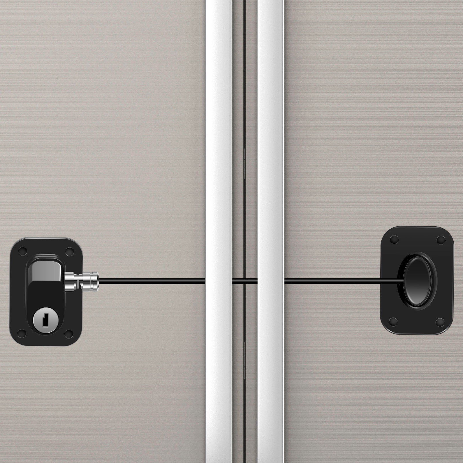 Ikoopy 8Pcs Freezer Lock Child Proof Refrigerator Lock with Key Self Adhesive Fridge Lock Combo ...