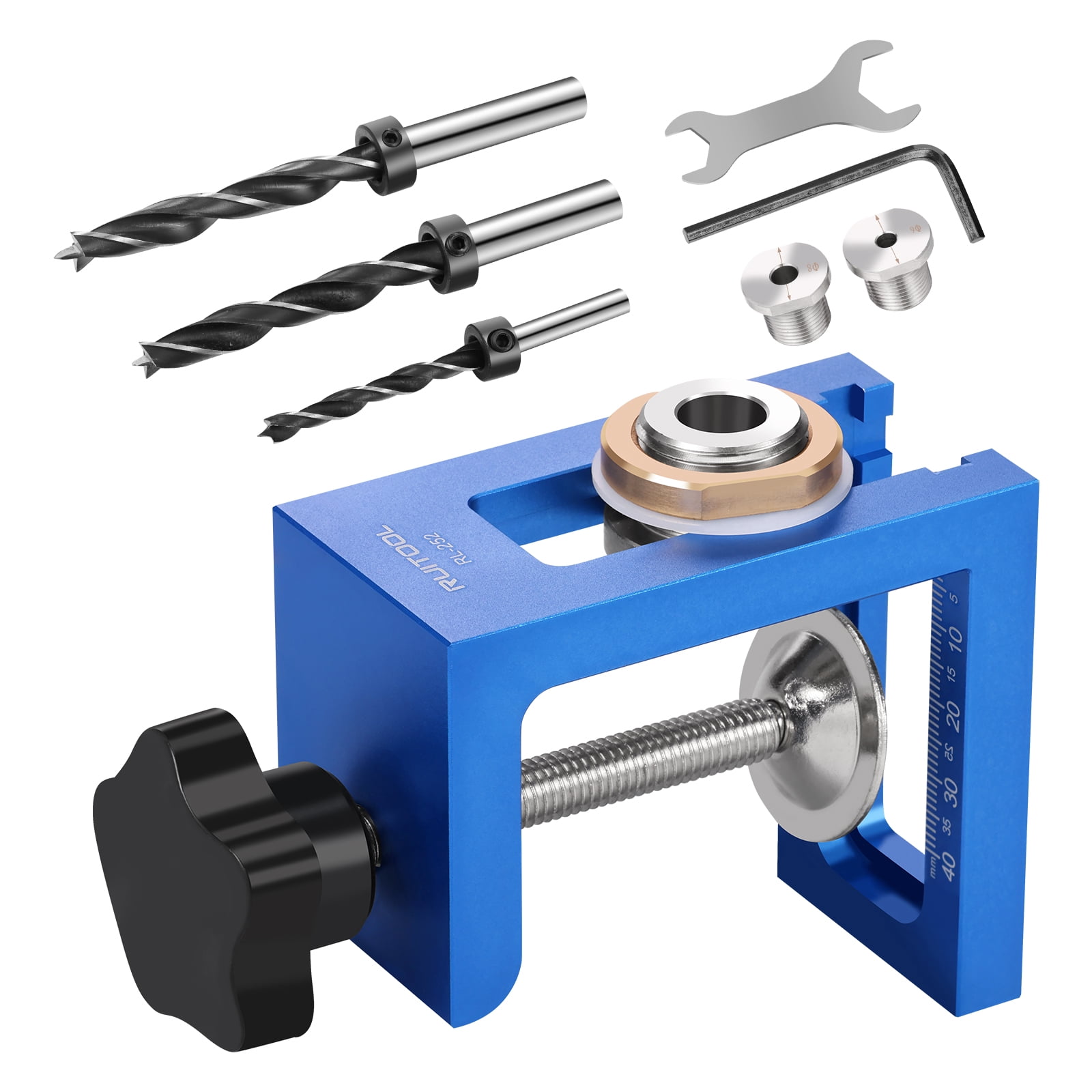 Ikoopy 8pcs Drill Guide Locator with Wrench and Bit Aluminum Alloy ...