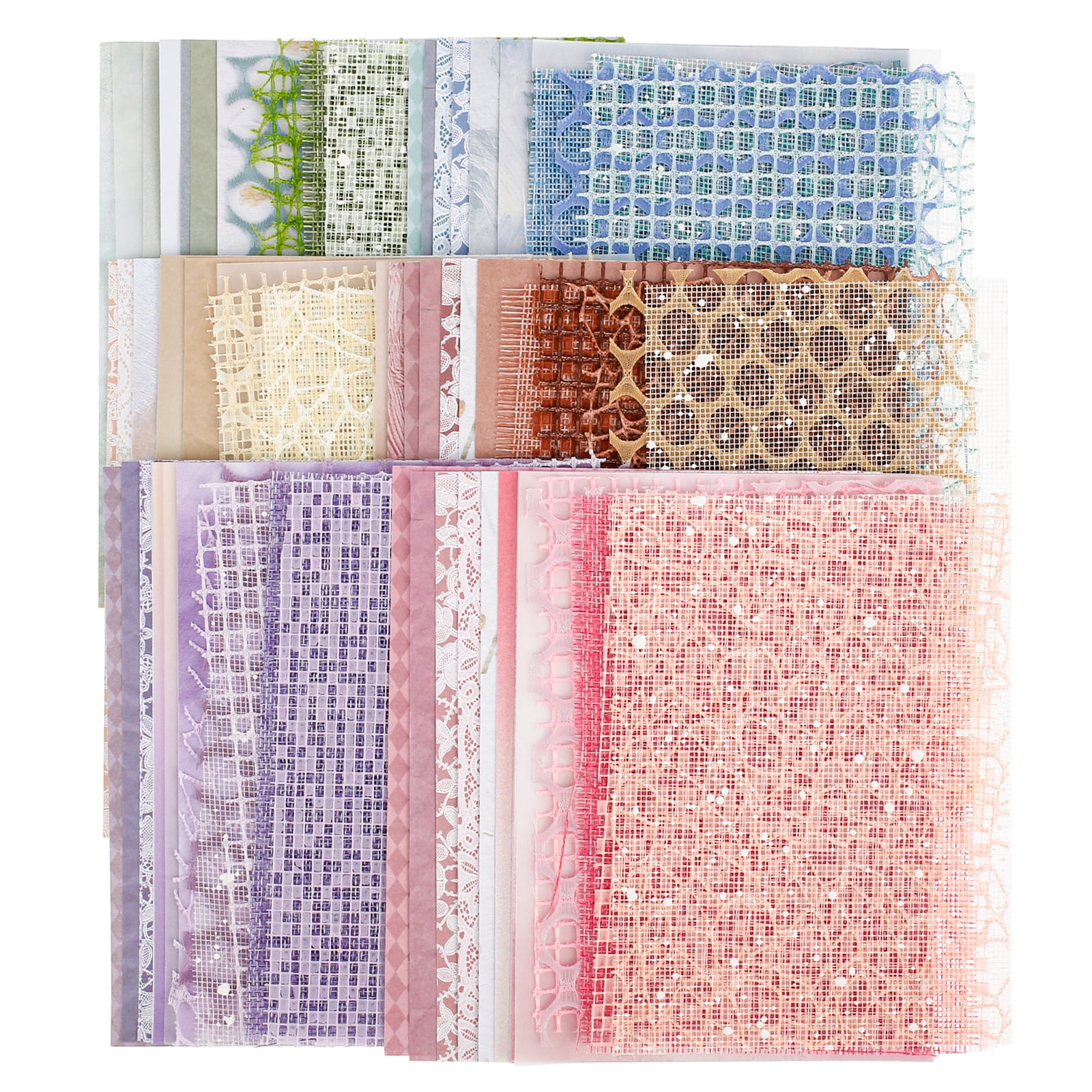 Ikoopy 90 Sheets Scrapbook Paper Set DIY Textured Scrapbook Paper ...