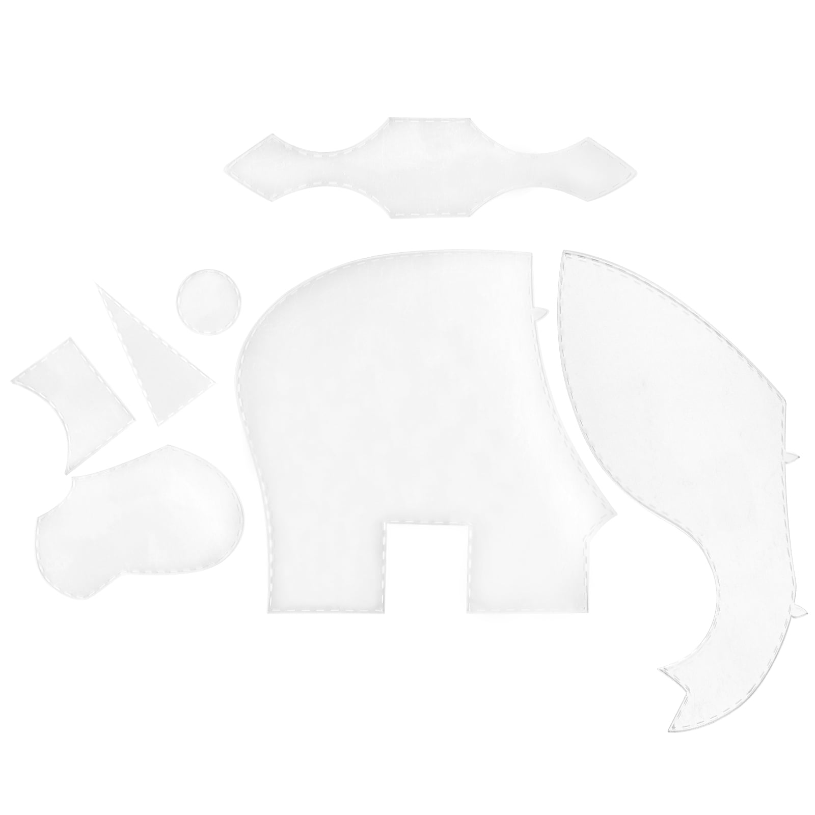 Ikoopy Acrylic Memory Template Ruler Set Lovely Memory Sewing Pattern ...