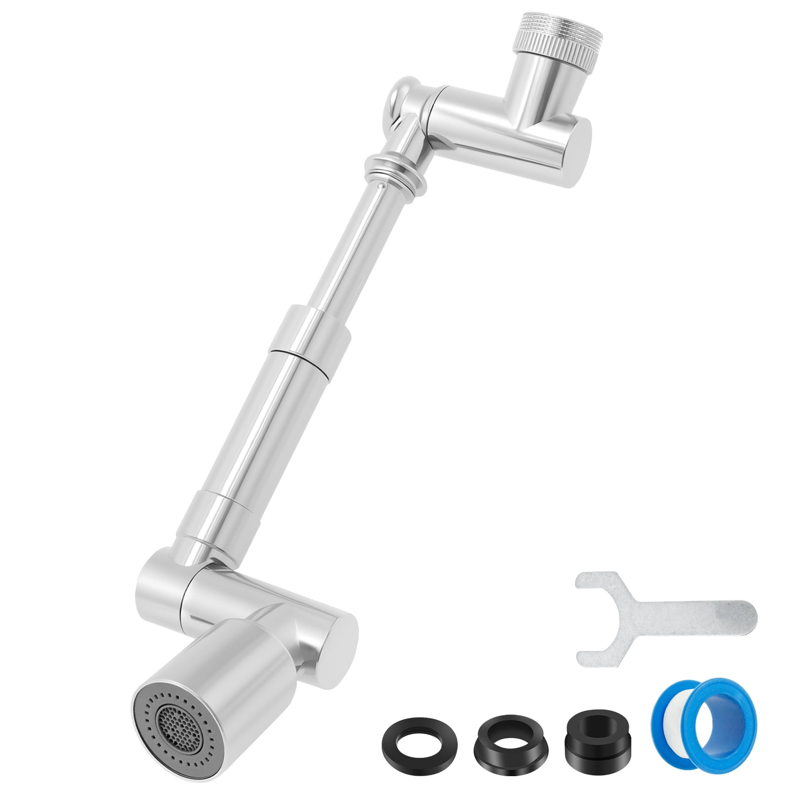 Ikoopy Alloy Rotating Faucet 1440 ° Free Rotation Swivel Faucet ...