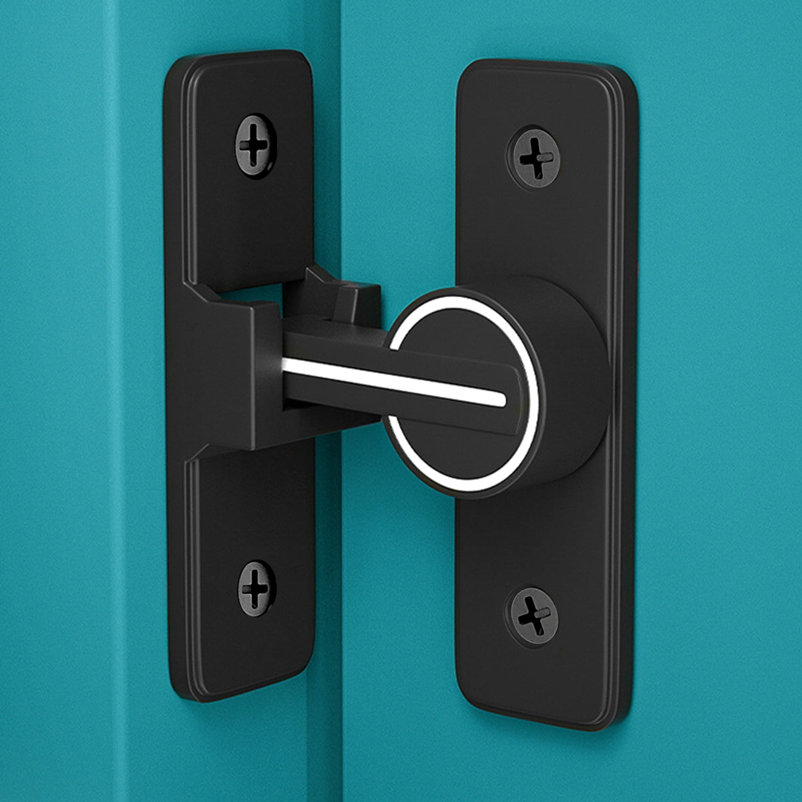 Ikoopy Barn Door Lock 90 Degree Luminous Sliding Door Latch Lock Heavy ...