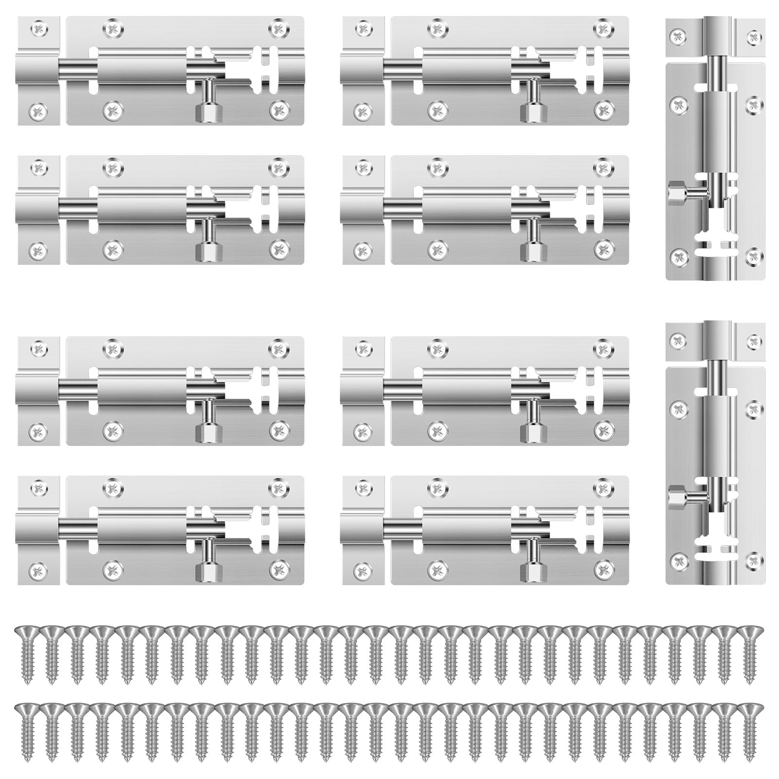 Ikoopy Barrel Bolt Latch Stainless Steel Door Bolt Lock Firm ...