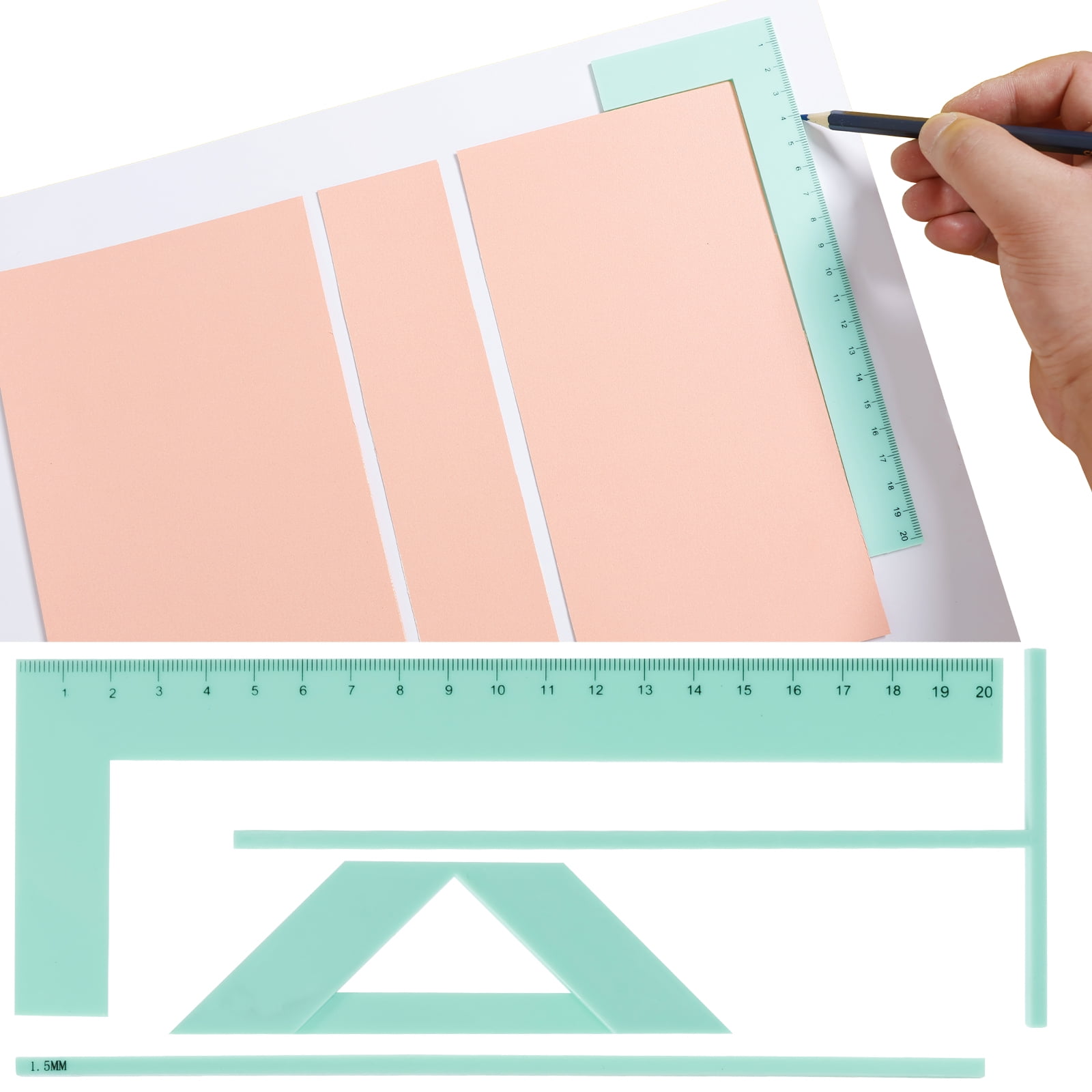 Ikoopy Bookbinding Easy Scrapbooking Tool Plastic Positioner Ruler for ...