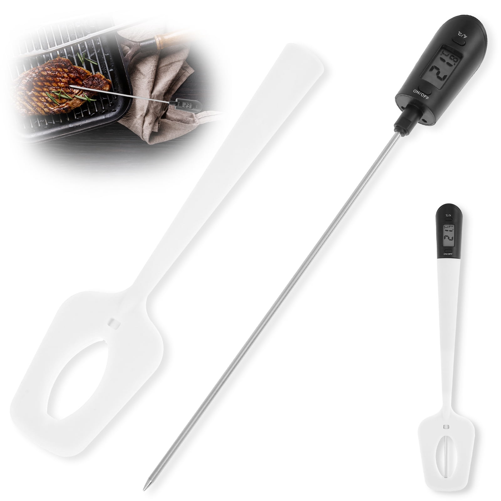 Ikoopy Candy Spatula Thermometer Digital LCD Spatula Thermometer ...