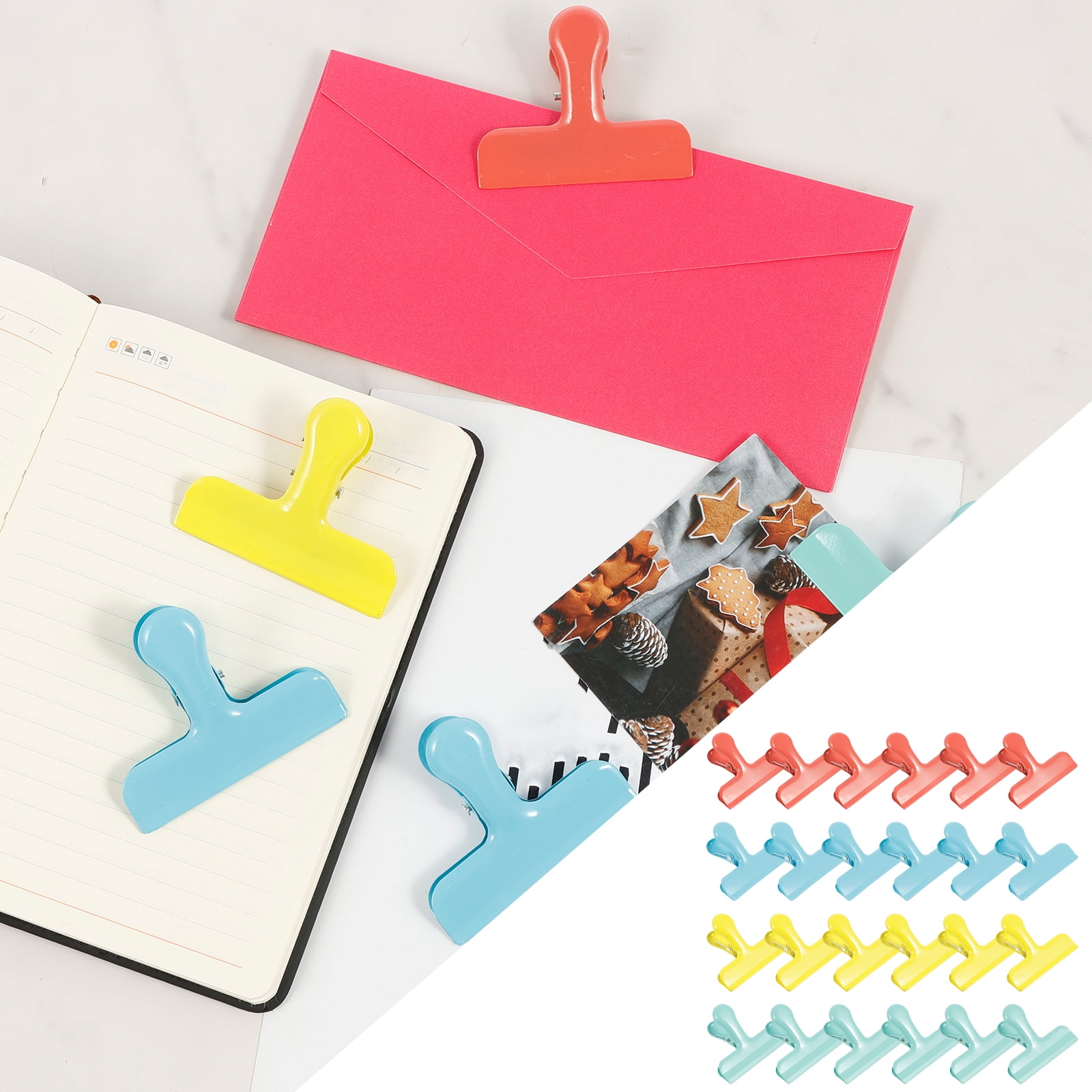 Ikoopy Chips Clips Stainless Steel Bag Clips Colorful Food Clips ...