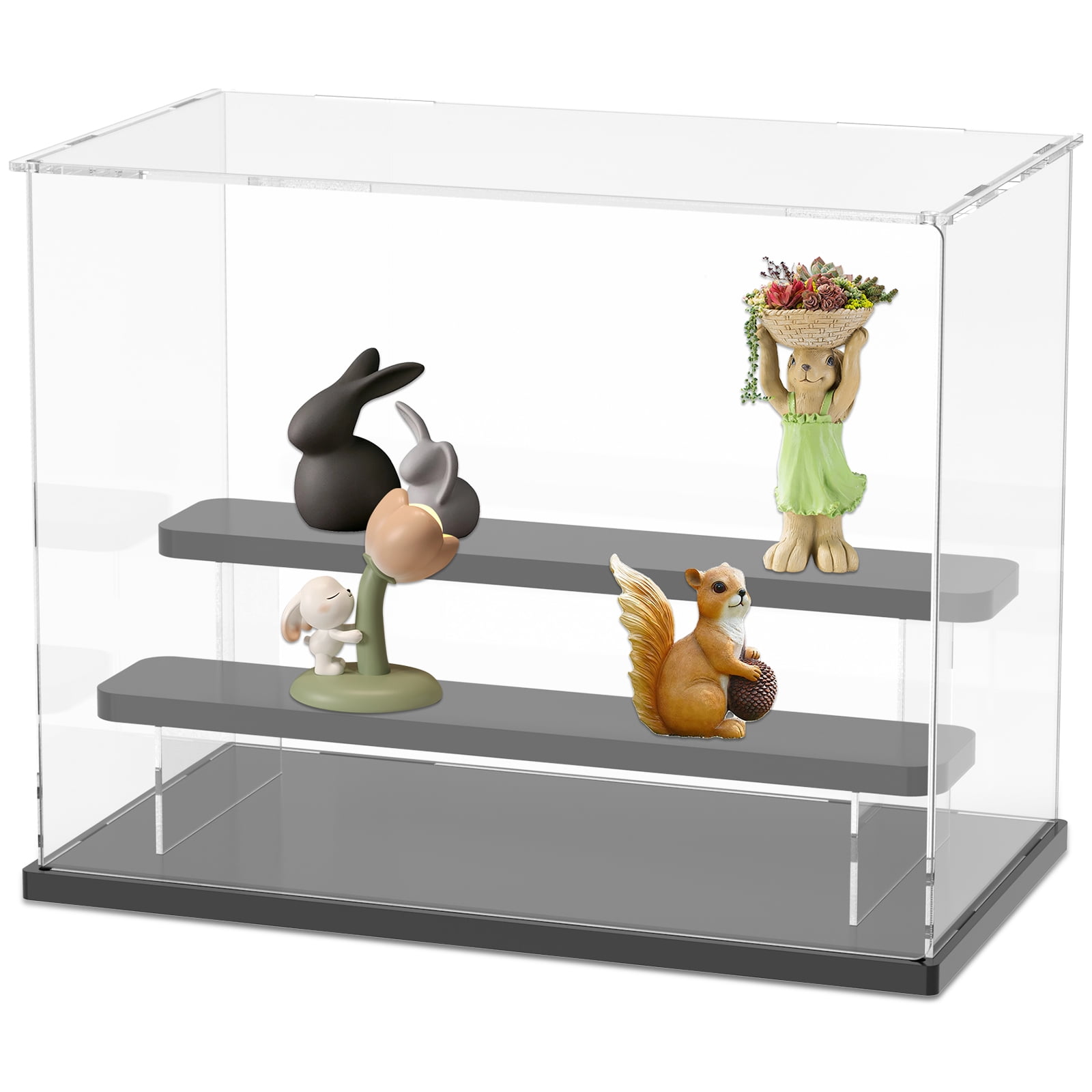 Ikoopy Clear Acrylic Display Case with Self Assembly Ladder Inside ...
