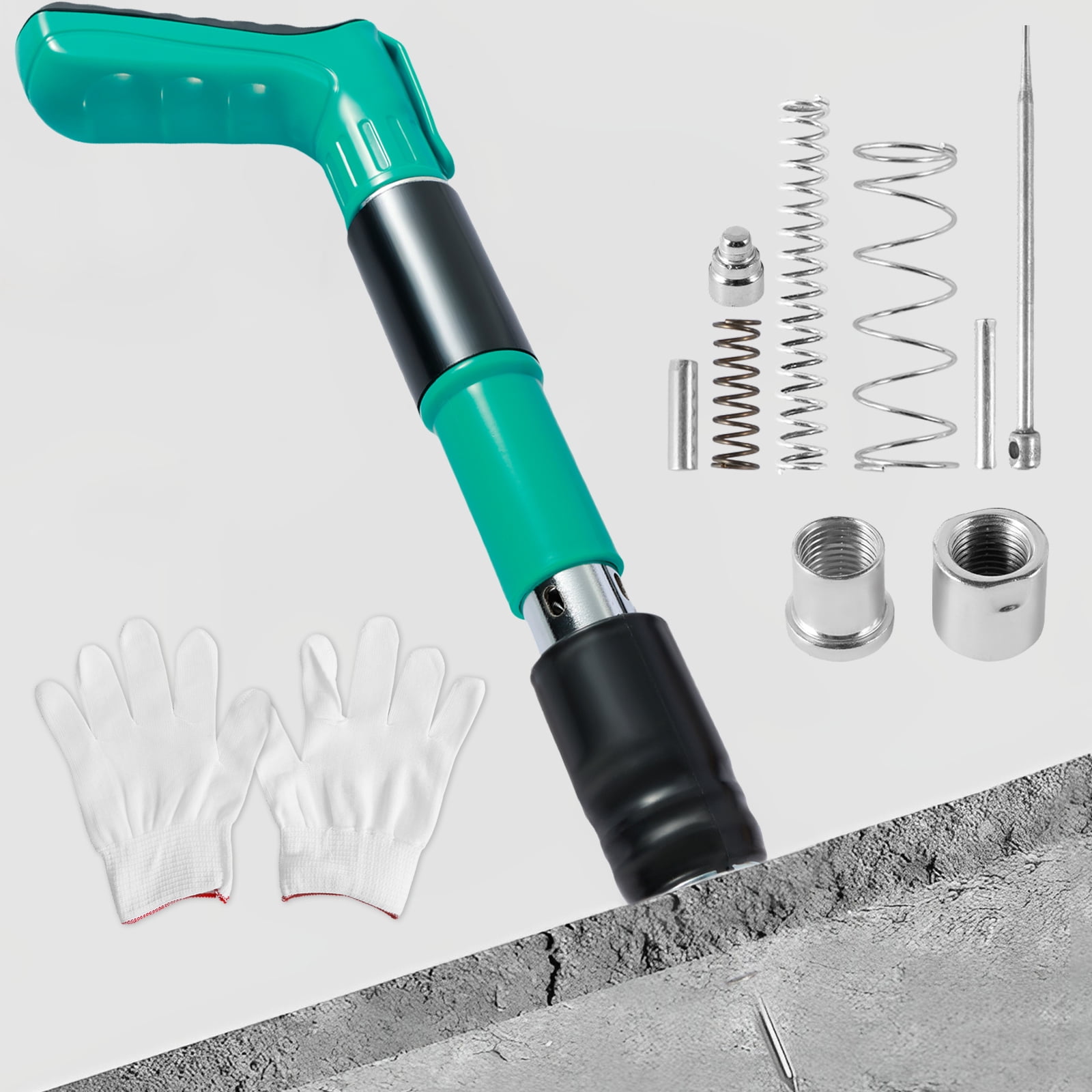 Ikoopy Concrete Nail Tool Kit Portable Nail Wall Fastening Tool Manual ...