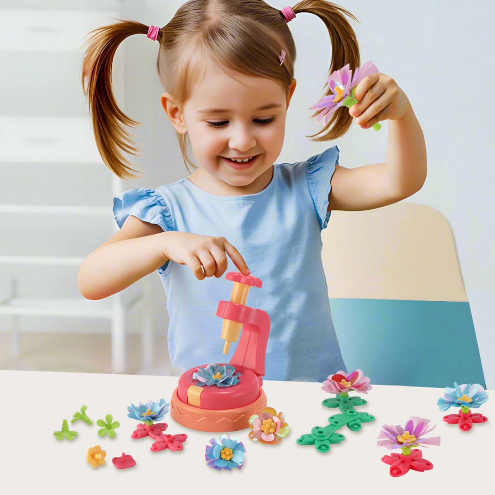Ikoopy DIY Flower Art Craft Set Creative Fabric Flower Bouquets Toy ...