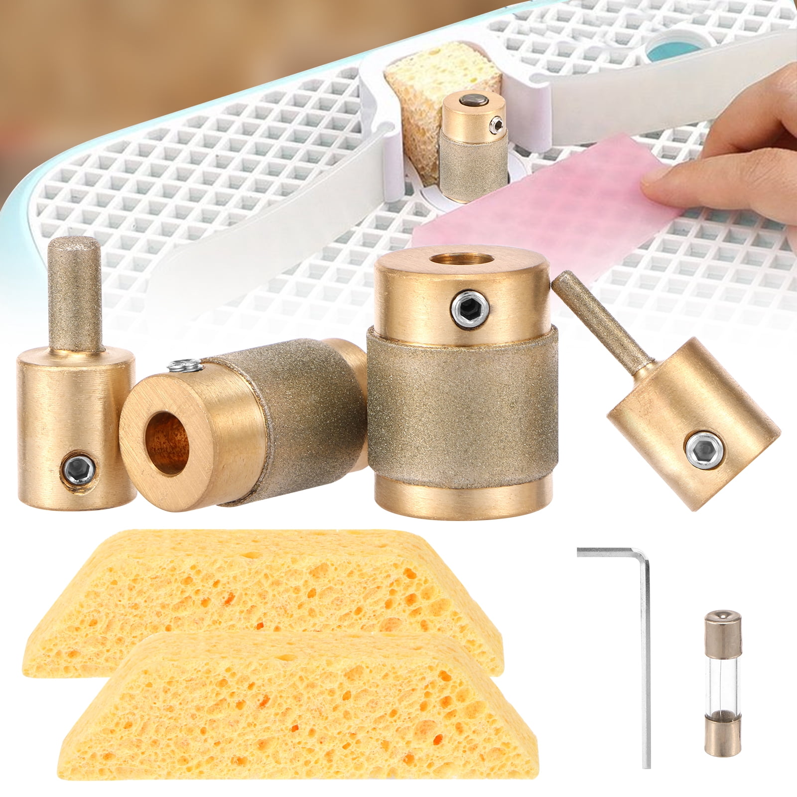 Ikoopy Diamond Grinder Bit Head Tools 1 3/4 1/4 1/8 inch Efficient ...