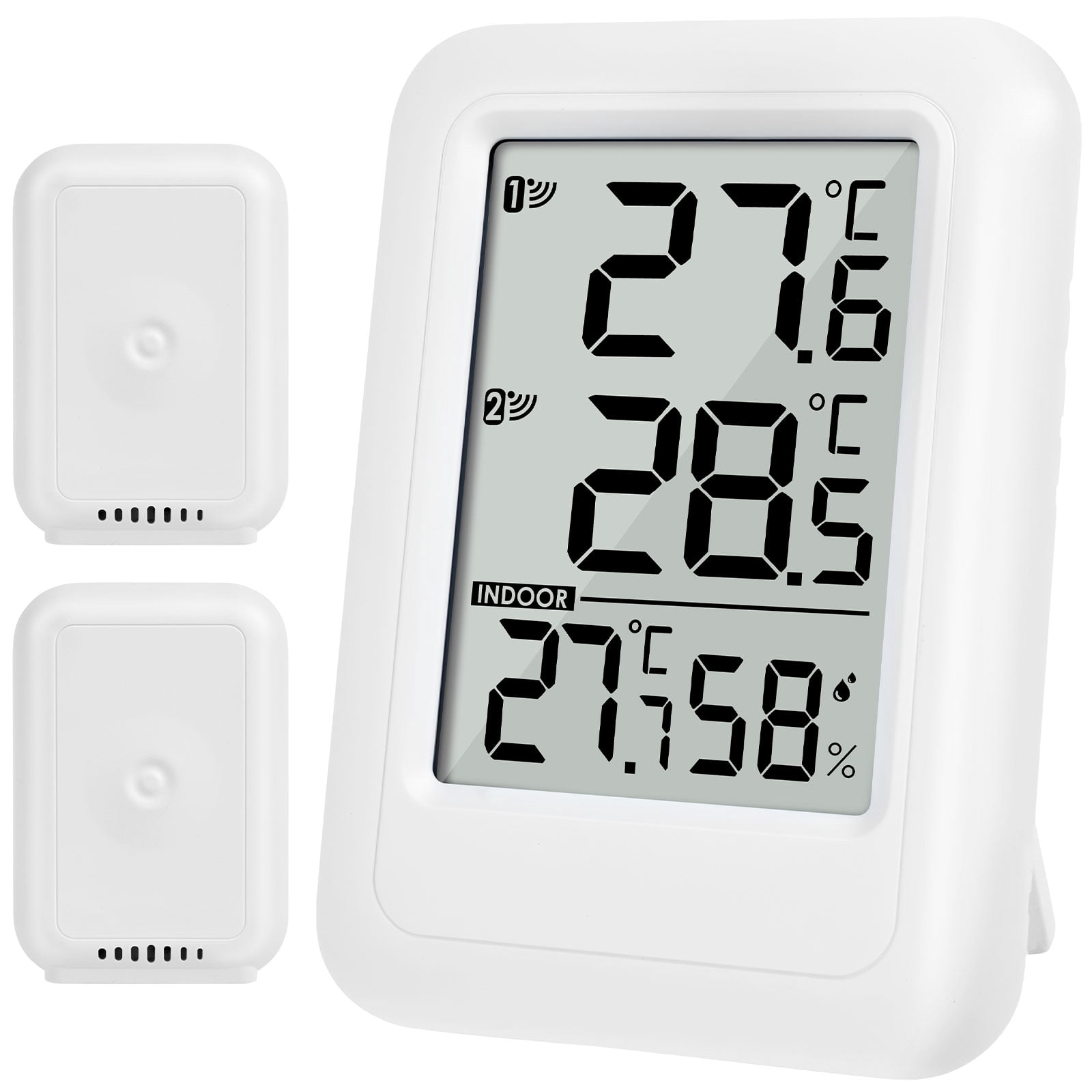 Ikoopy Digital Room Thermometer Set Easy to Use Temperature Humidity ...