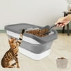 Richell Pet Stuff Container Small, Lid with Hinge for Food or Toy ...