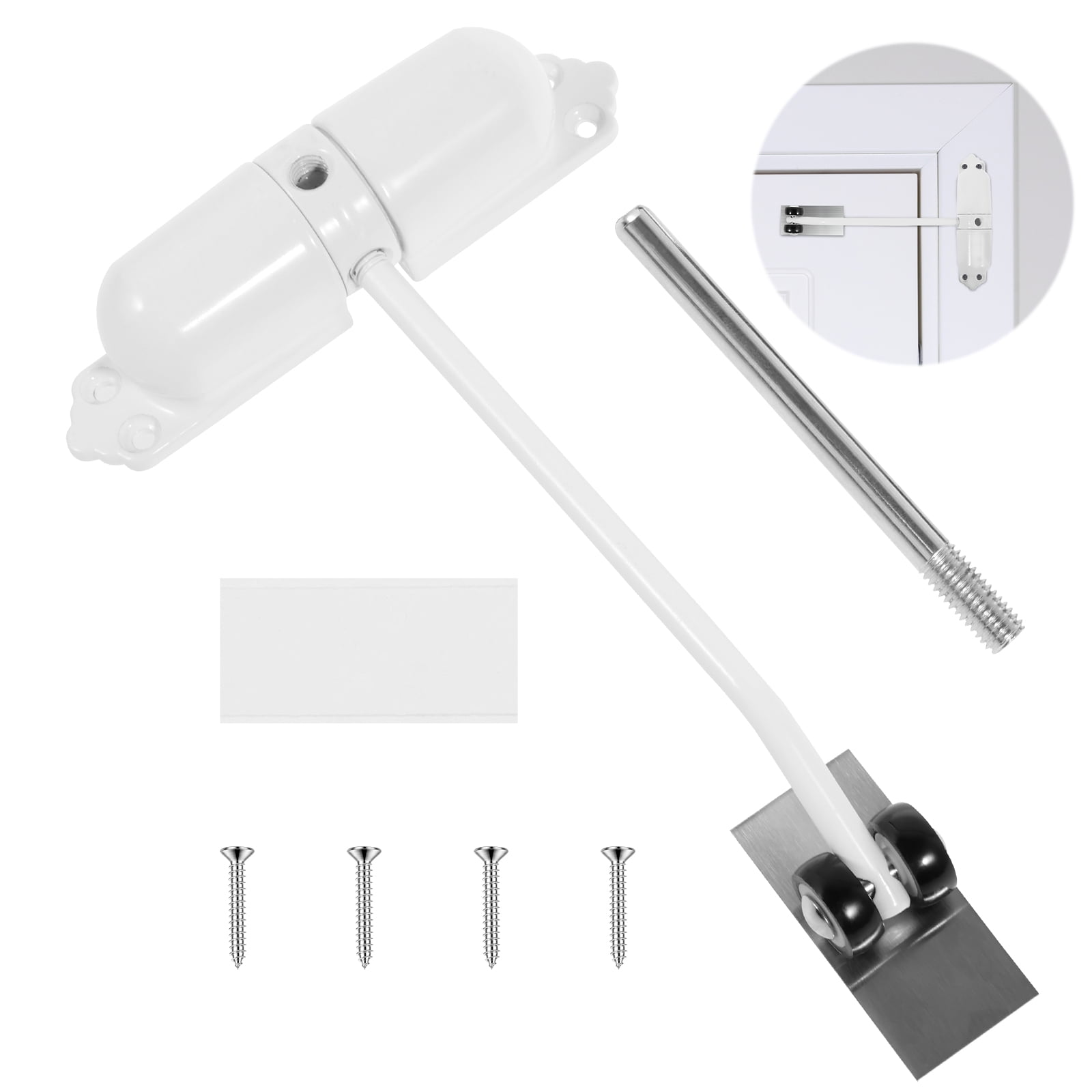 Ikoopy Door Closer Double Spring Door Closer Aluminum Alloy Automatic ...