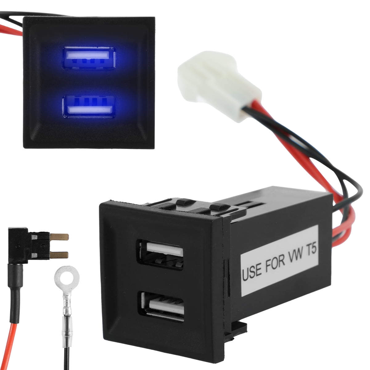 Ikoopy Dual USB Phone Charger Socket Compatible with Transporter T5 ...