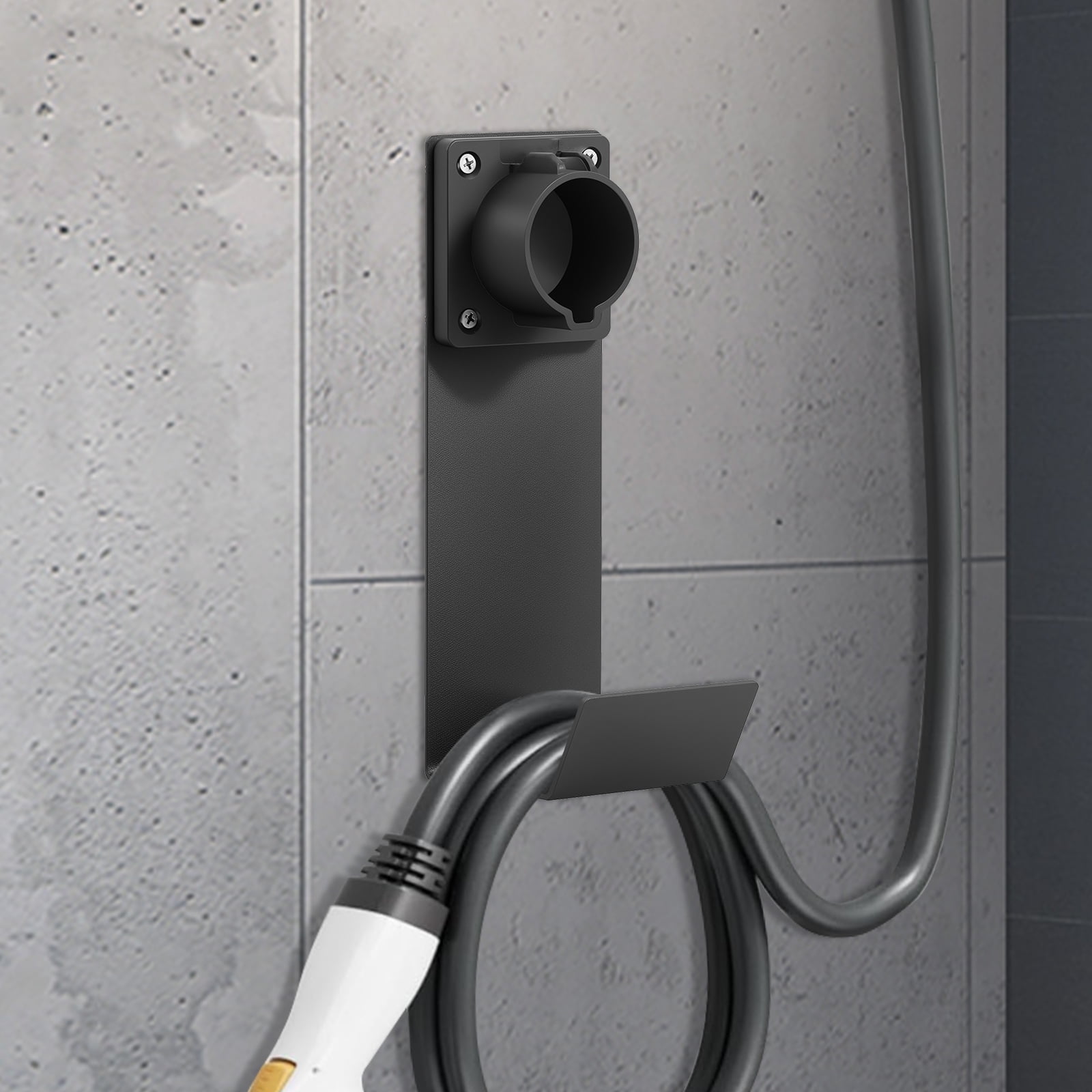 Ikoopy EV Charger Holder Steel Electric Vehicle Charger Nozzle Holster ...