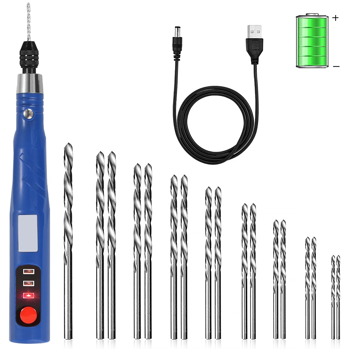 Ikoopy Electric Hand Drill Cordless Rotary Tool with 3 Adjustable Speed ...