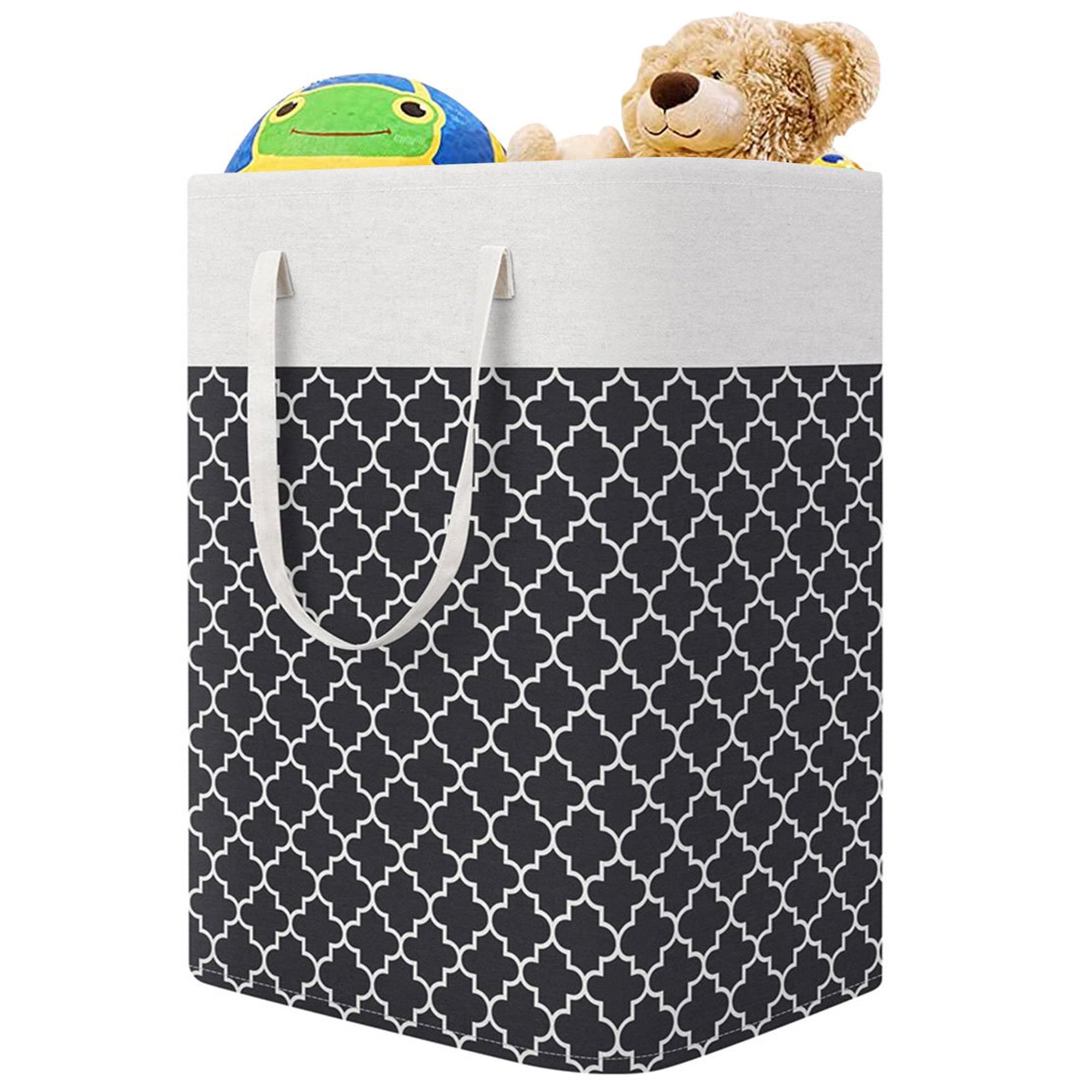 Ikoopy Fabric 75L Laundry Basket Hamper Large Collapsible Laundry ...