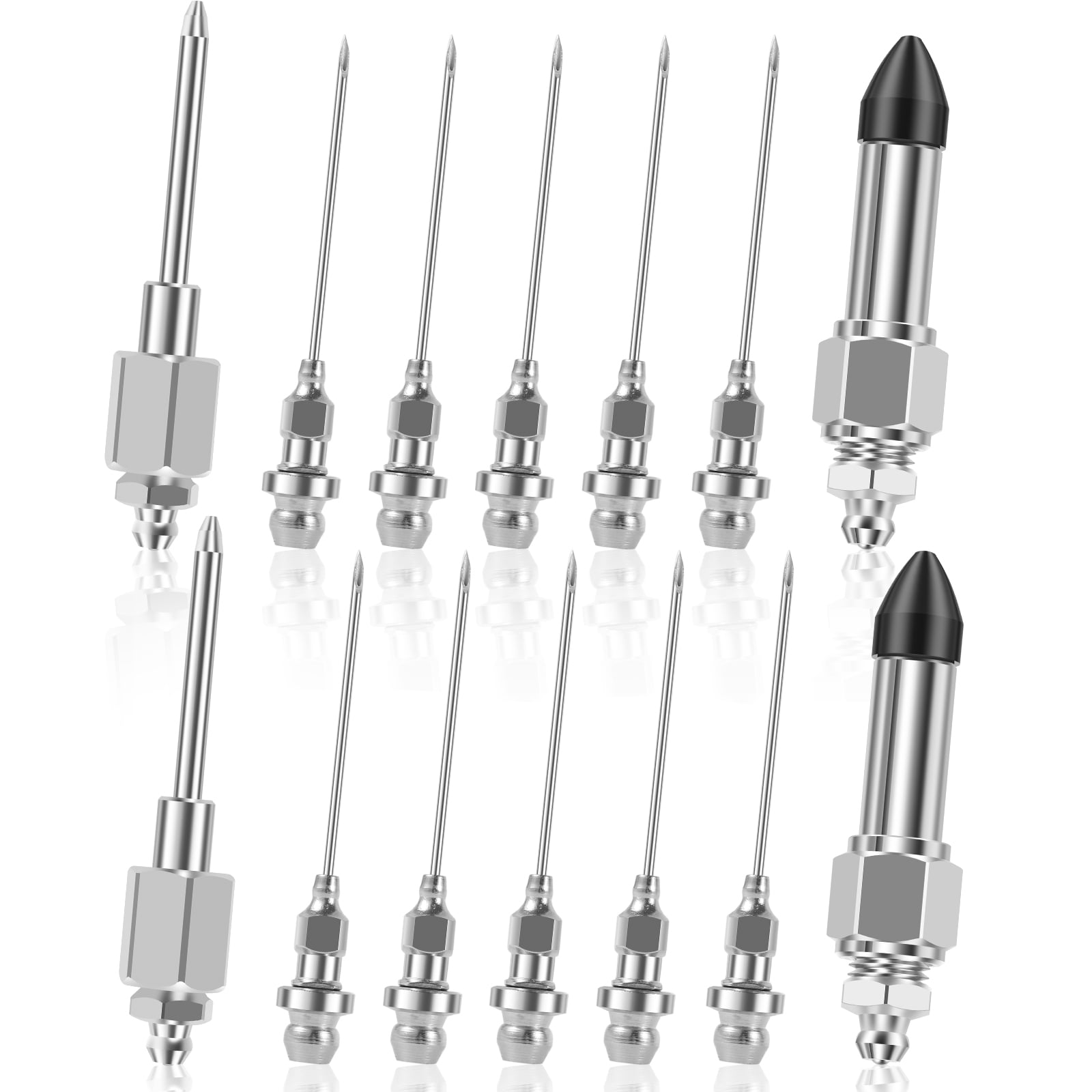 Ikoopy Grease Needle Accessory Set Solid Machinery Grease Nozzles Anti ...