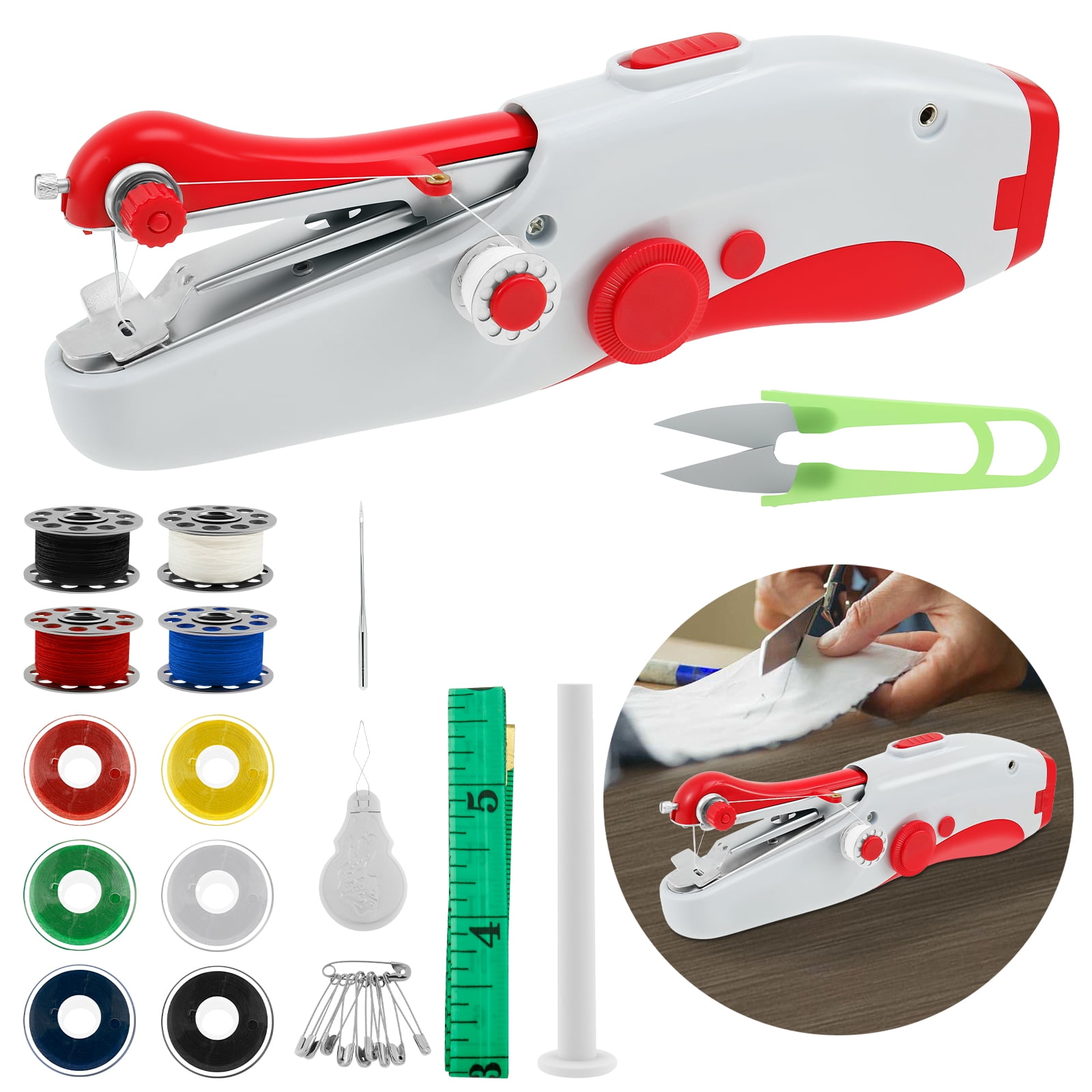 Ikoopy Handheld Sewing Machine ABS Electric Sewing Machine Double ...