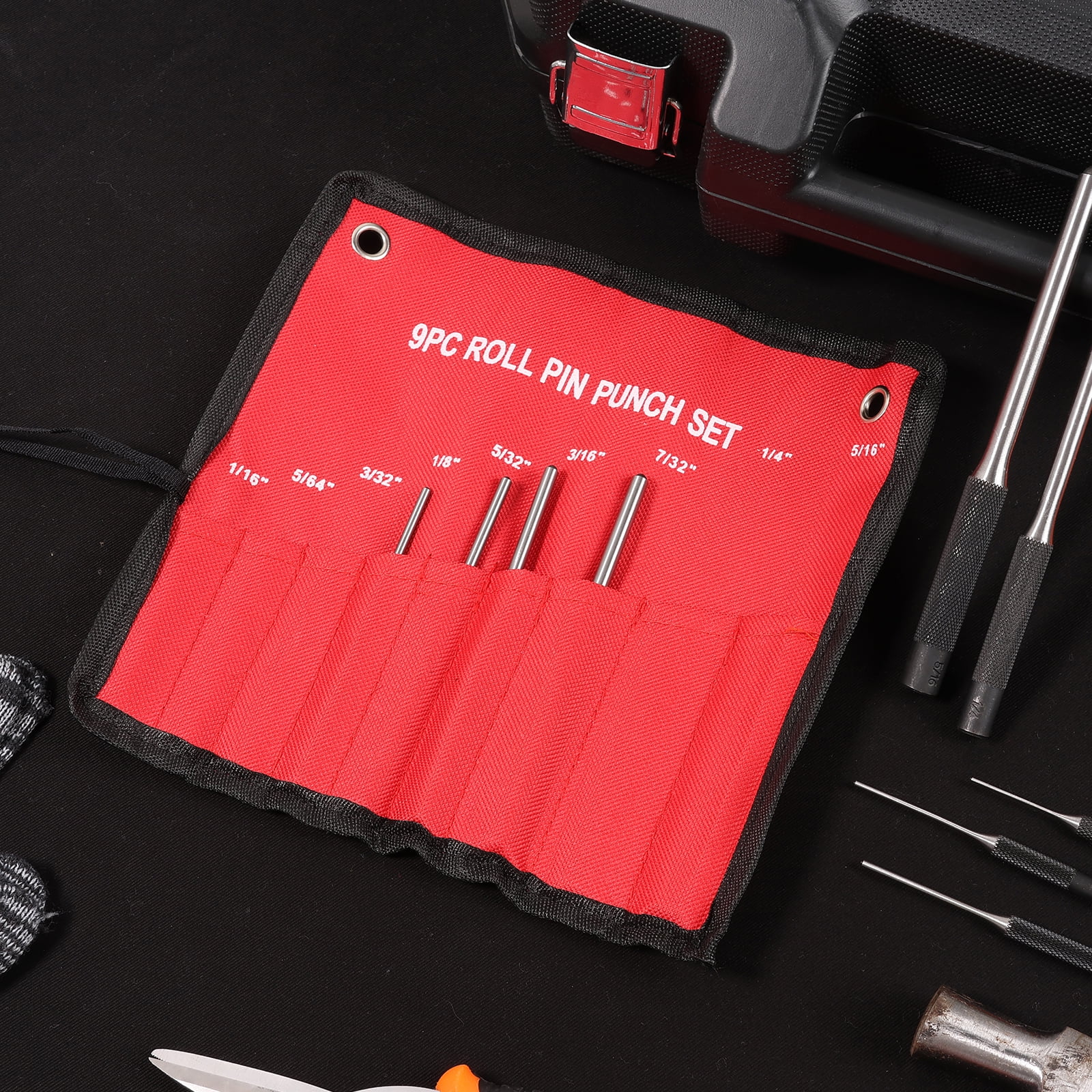 Ikoopy Heat Treated Metal Centre Punch Set Anti Slip High Hardness ...