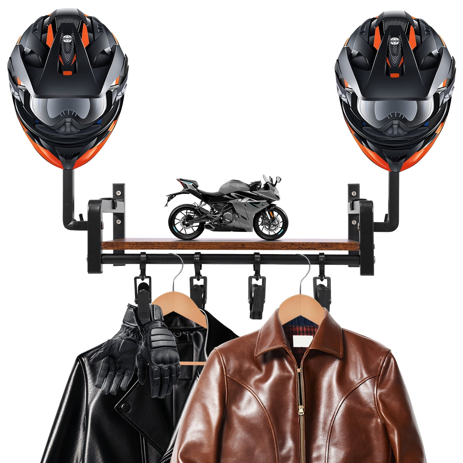 Ikoopy Helmet Holder Wall Mount Motorcycle Helmet Holder Plate Stand ...