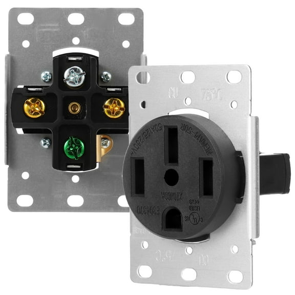 BENTISM 50A RV Power Outlet Box, 125/250V Electrical Outdoor Receptacle ...