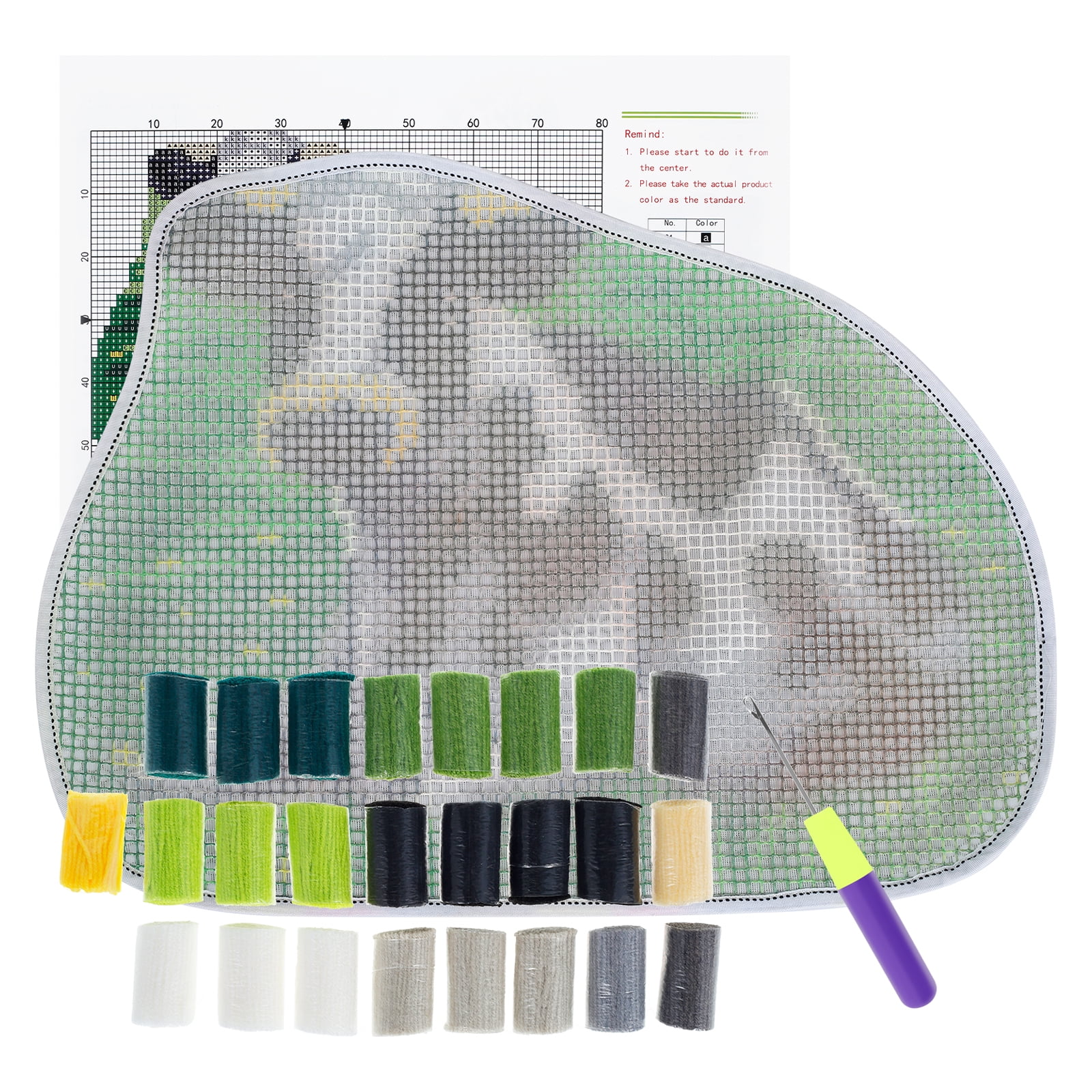 Ikoopy Latch Hook Kit for Adults Kids Cute Cartoon Animal Theme Latch ...