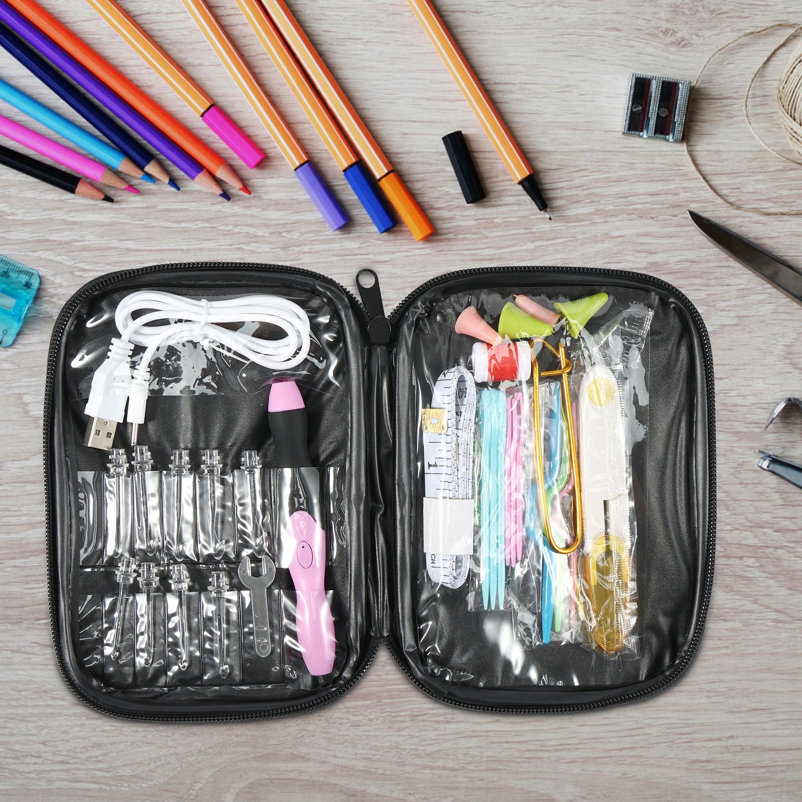 Ikoopy Lighted Crochet Hook Set 2 Light Modes Crochet Needles ...