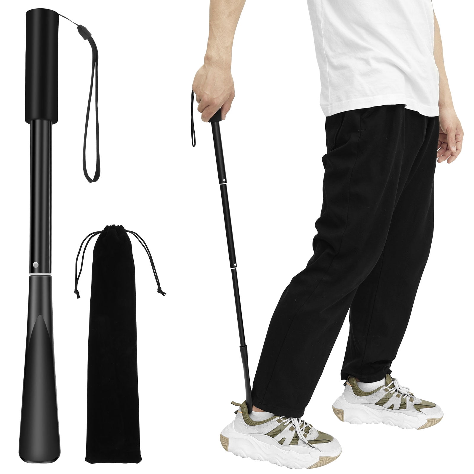 Ikoopy Long Shoe Horn Telescopic 43cm-85cm Ergonomic Shoe Horn with ...