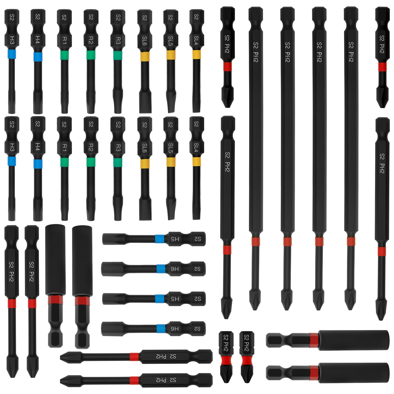 Ikoopy Magnetic Screwdriver Bits Set Alloy Steel Magnet Screw Drill ...