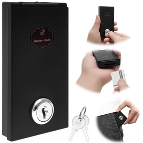 Gamble Box, Pocket-Sized Metal Drop Safe Wallet, Thin Slot Design ...