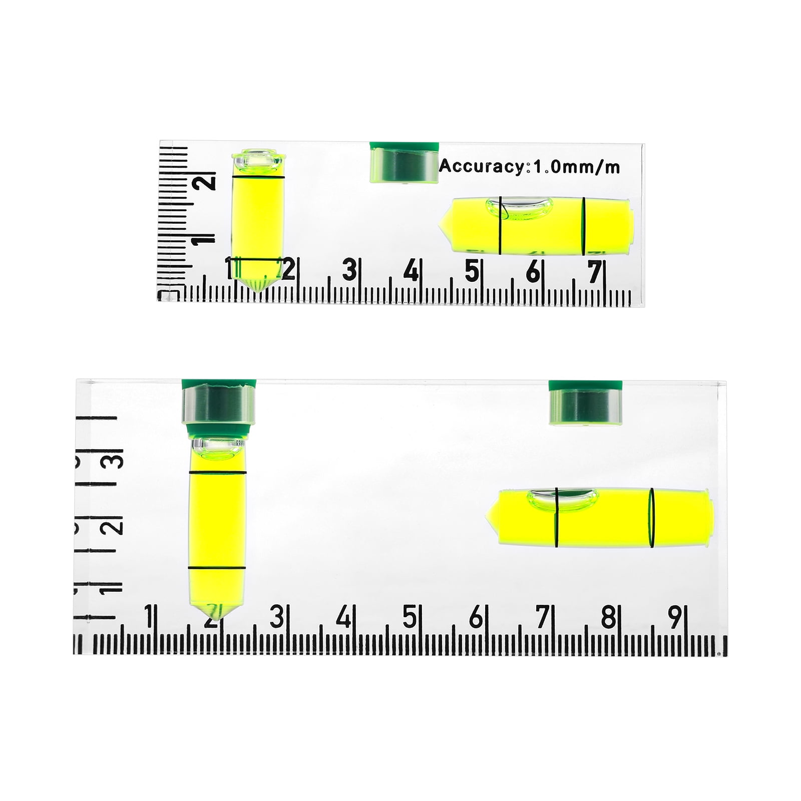 Ikoopy Mini Bubble Level Acrylic Small Flat Magnetic Pocket Level ...