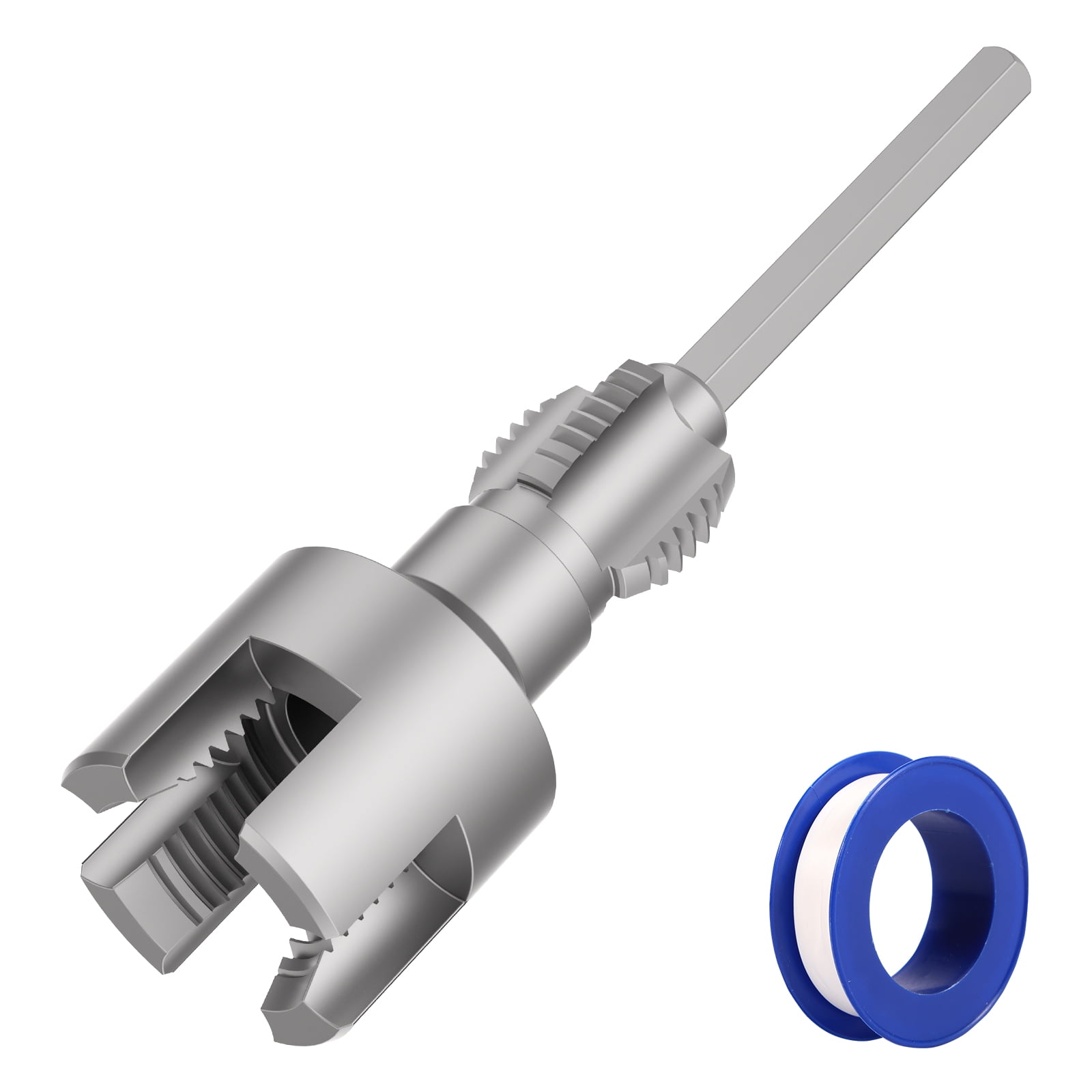 Ikoopy PVC Pipe Threader Kit for Electric Drill Integrated Internal and External Pipe Thread ...