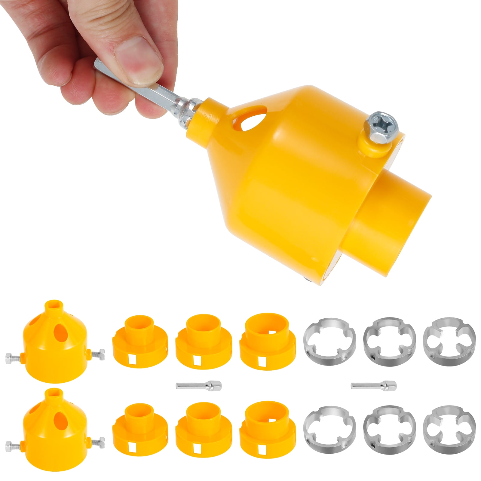 Ikoopy PVC Thread Maker Tool for Electric Drill Pipe Threader Kit with ...