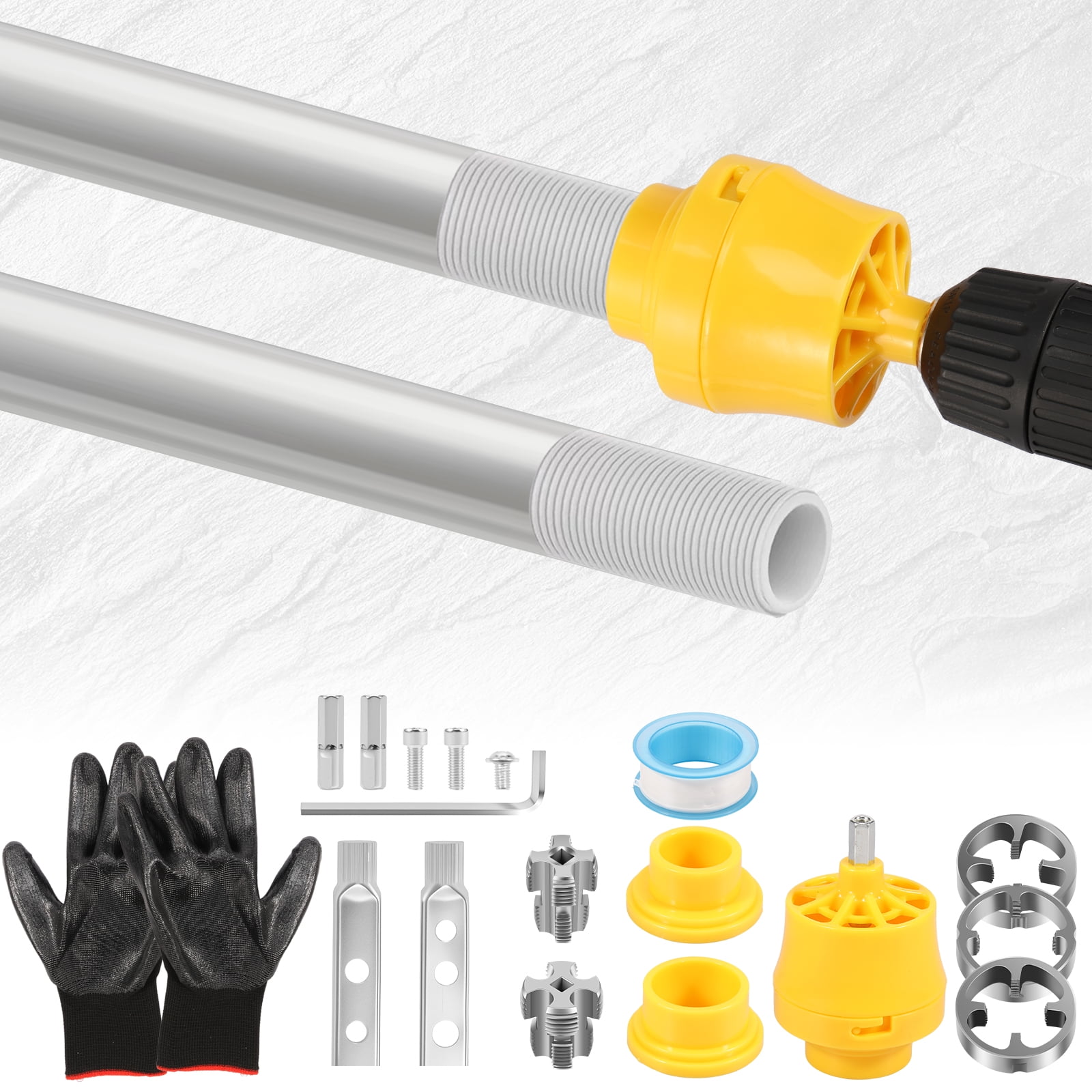 Ikoopy PVC Thread Maker Tool for Electric Drill Lightweight Pipe ...