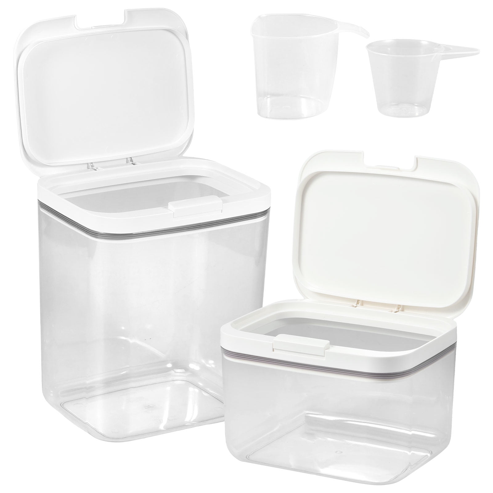 Ikoopy Plastic Automatic Pop up Laundry Pod Storage Container Large ...