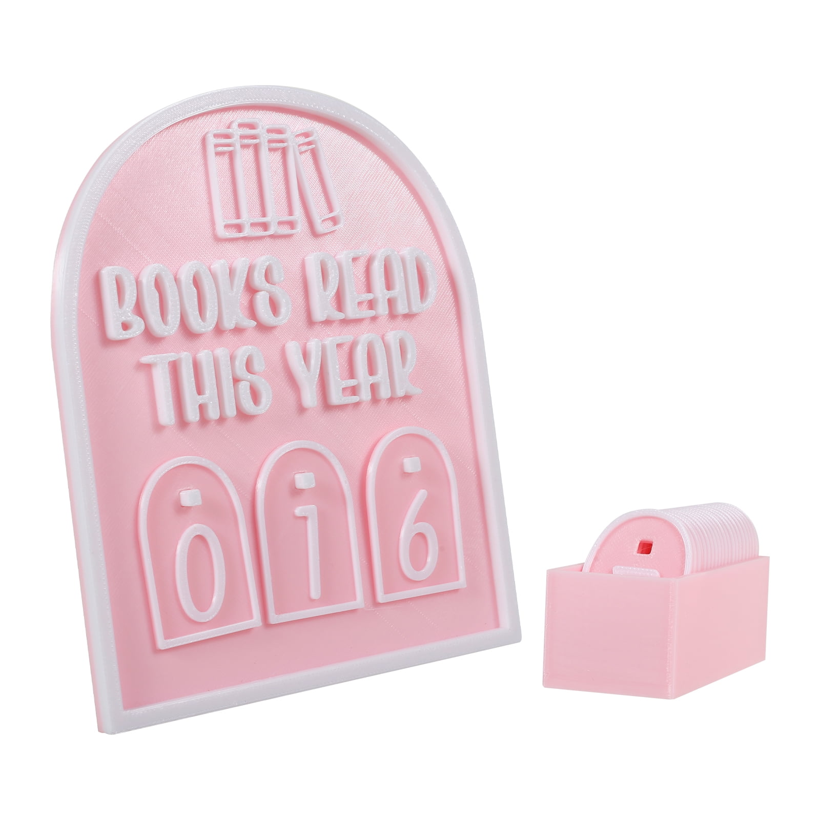 Ikoopy Plastic Book Read This Year Counter for Reading Goal Decorative ...