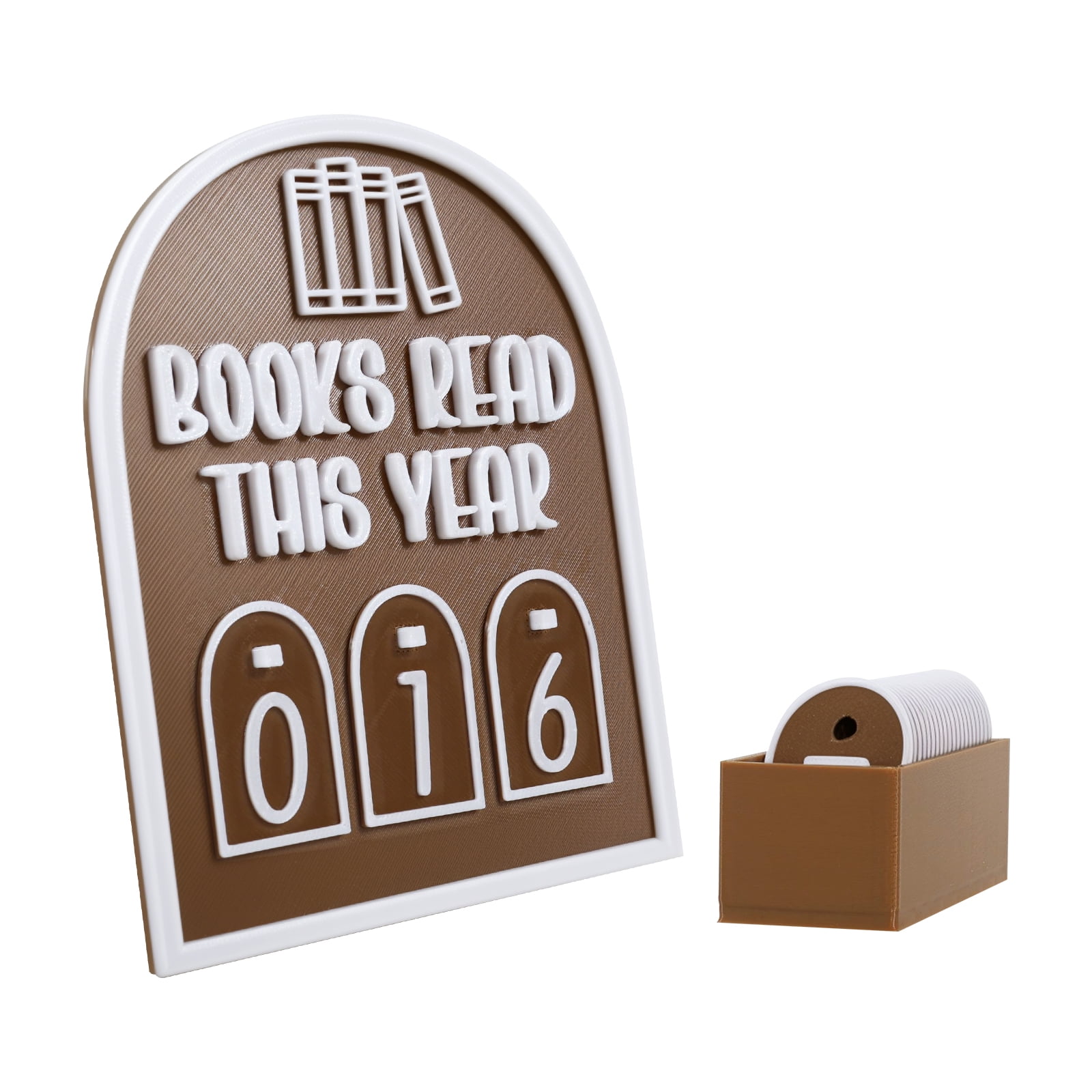 Ikoopy Plastic Book Read This Year Counter for Reading Goal Decorative ...